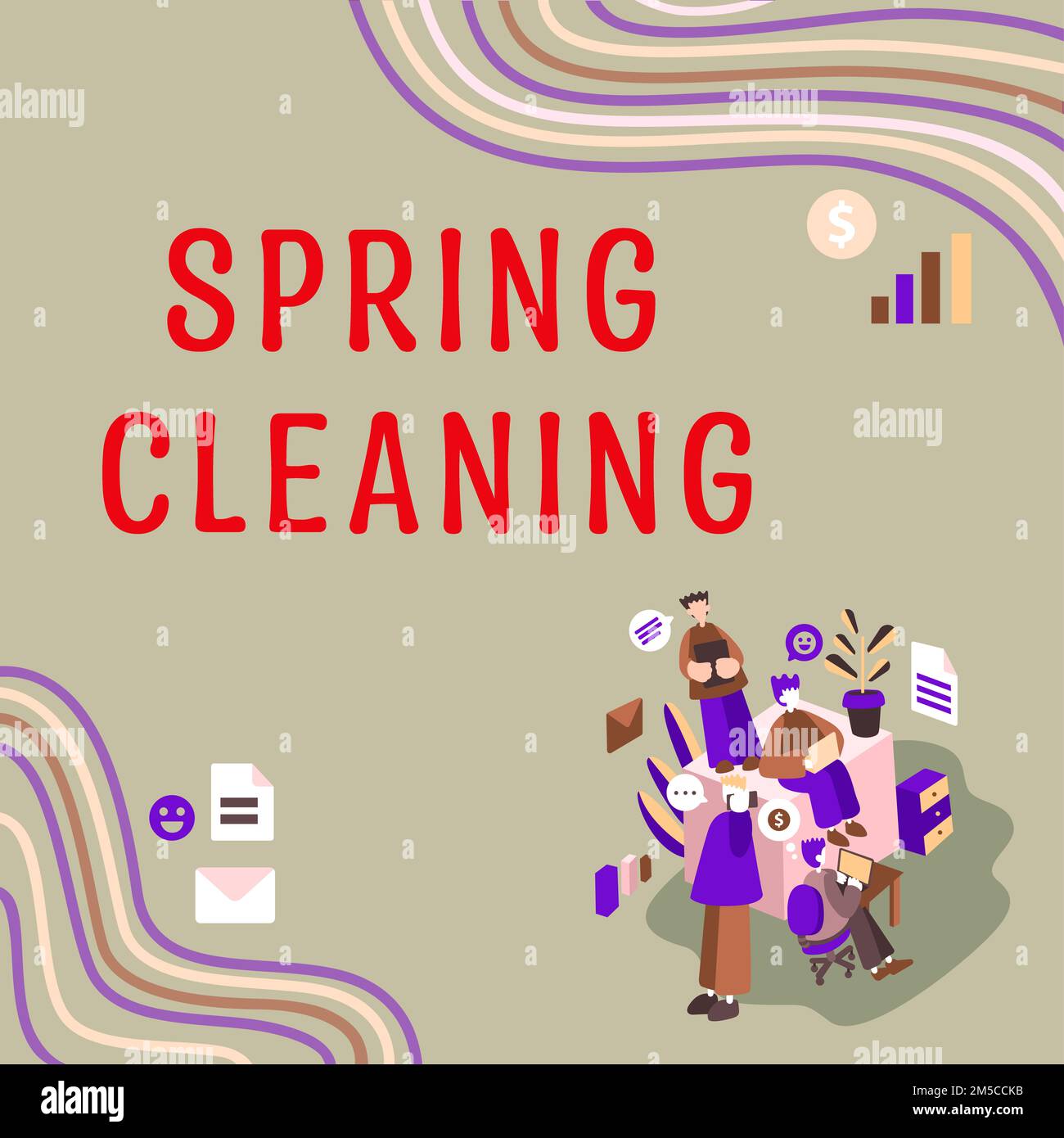 Inspiration showing sign Spring Cleaning. Concept meaning practice of ...