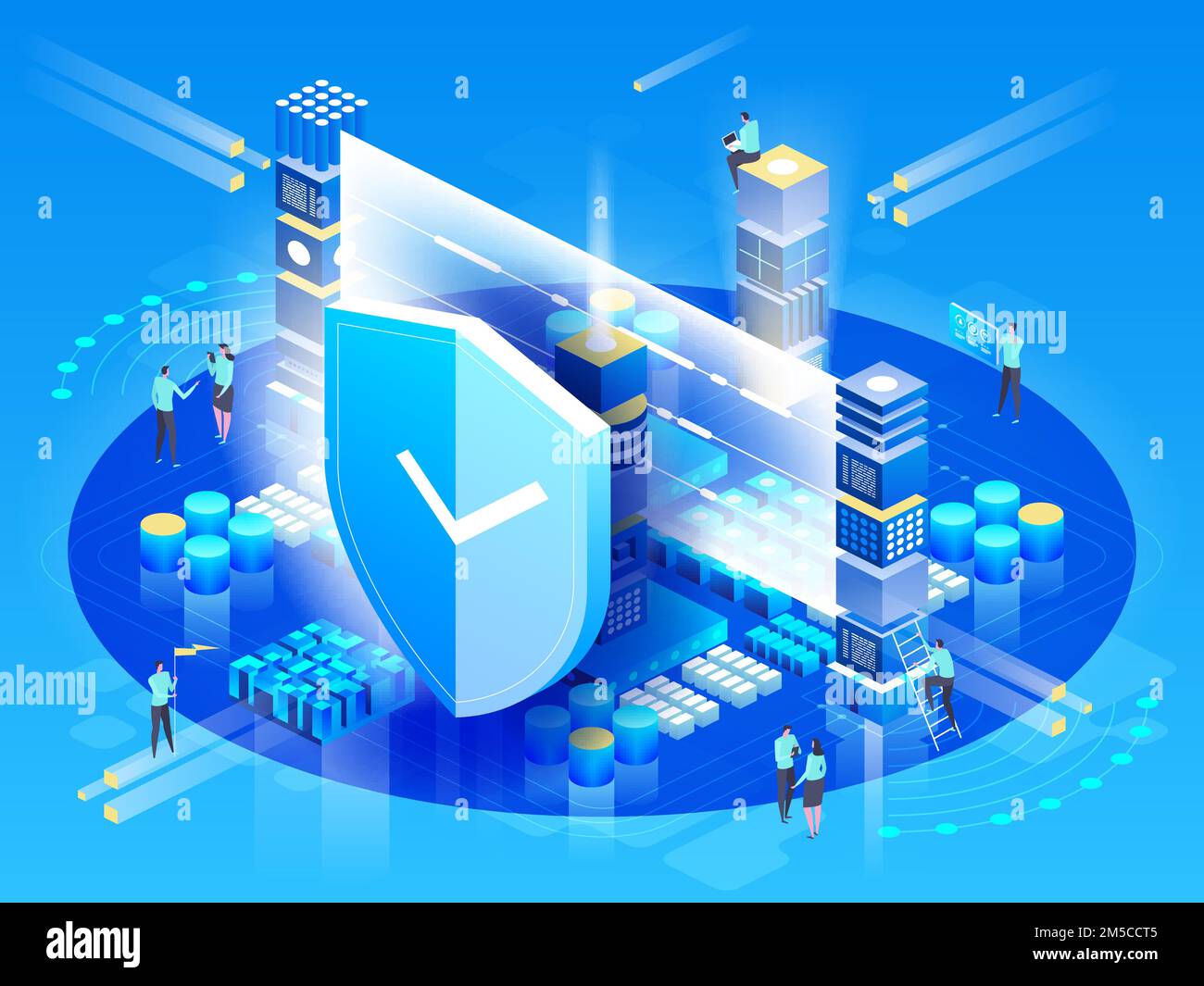 Data security. Network protection. Concept of Personal access. Digital ...