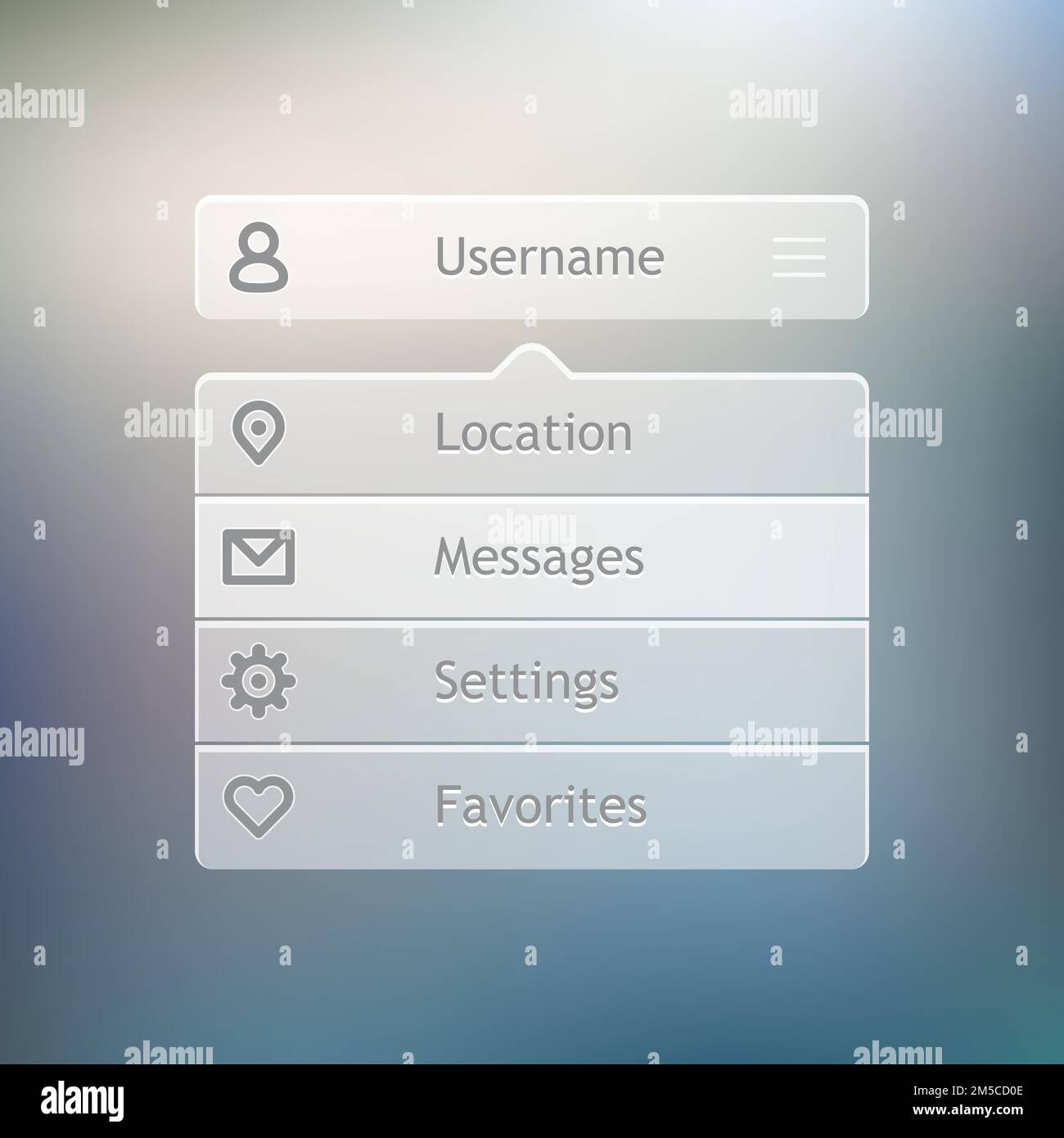 Dropdown Menu Vector Illustration Eps 10 Stock Vector Image And Art Alamy