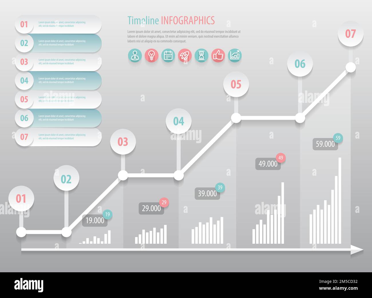 Timeline Infographic. Minimal infographics design. Vector eps 10 Stock ...