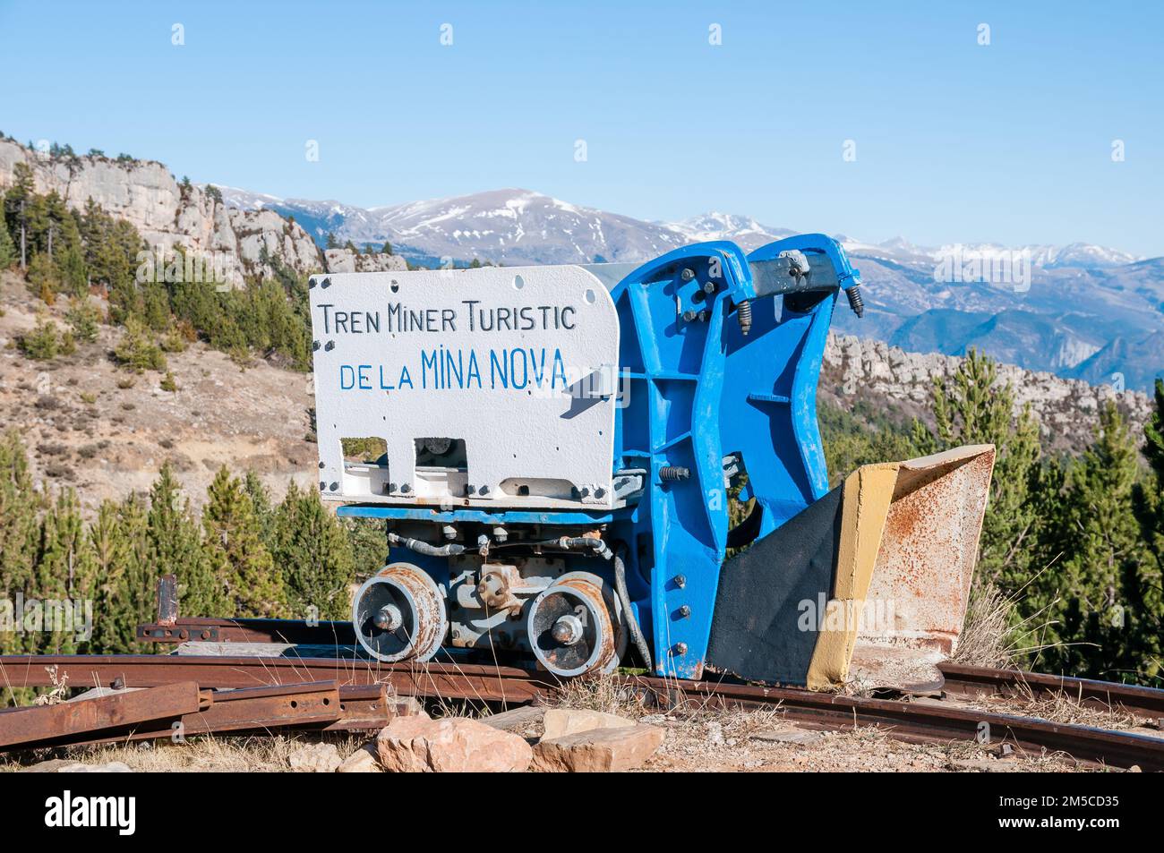 Old mining train coll de pradell hi-res stock photography and images ...