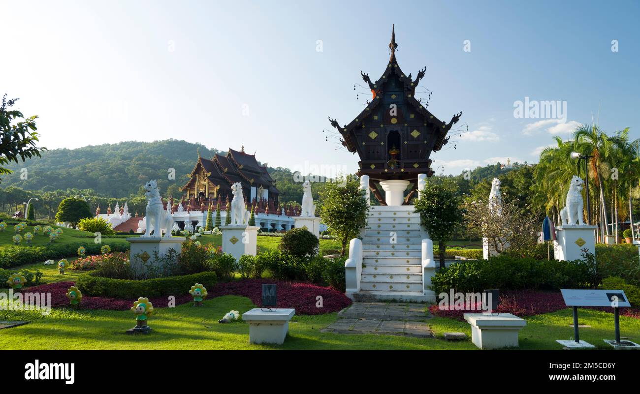 Chiang Mai, Thailand. 9 November 2022. Small temples in the Flower ...