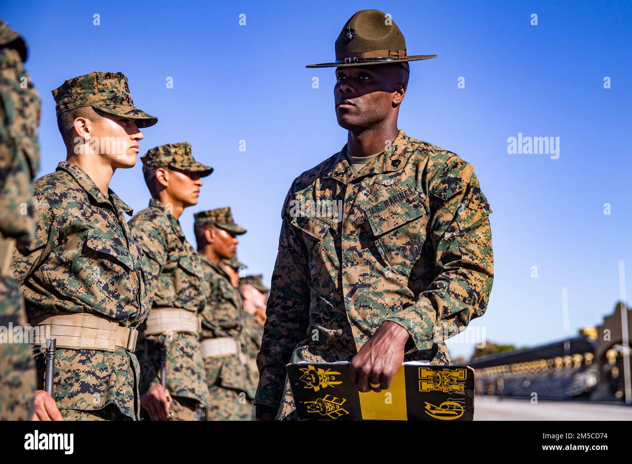 U S Marine Corps Drill Master Staff Sgt Andrew Brand A Drill Master