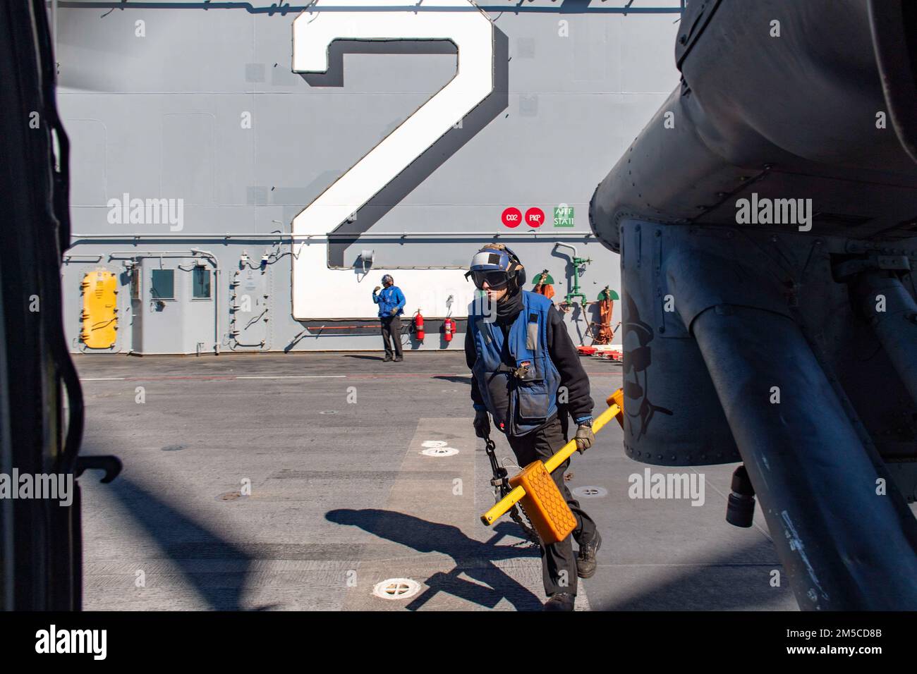 PACIFIC OCEAN (Feb. 28, 2022) Aviation Boatswain’s Mate (Fuel) Airman ...