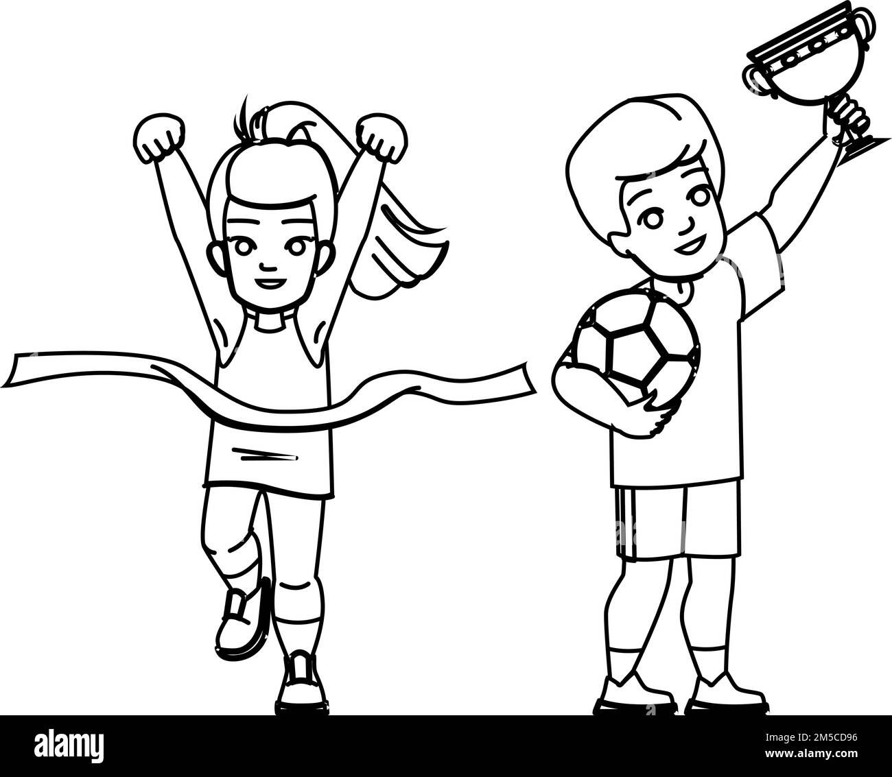 winner kid vector Stock Vector Image & Art - Alamy