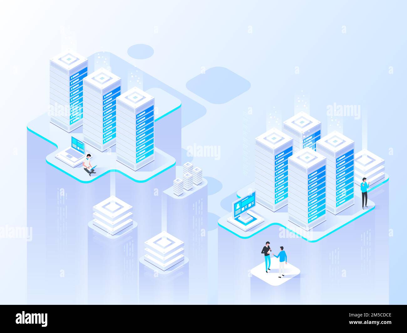 Abstract high technology concept. Isometric vector illustration Stock ...