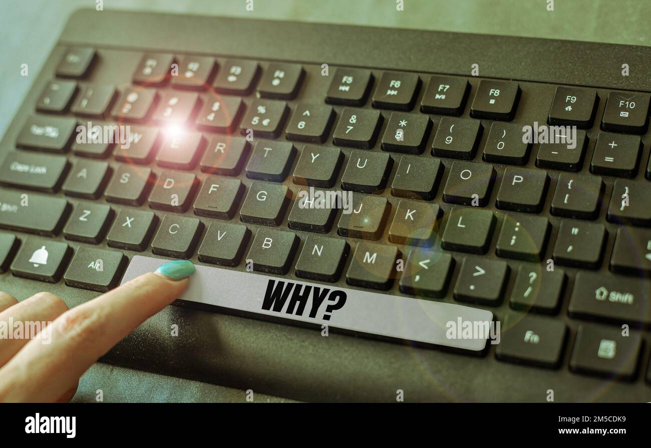 Conceptual display Why. Business overview Asking for what reason and ...