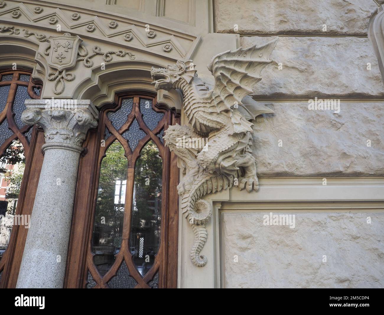 TURIN, ITALY - CIRCA OCTOBER 2022: Dragon sculpture Stock Photo - Alamy