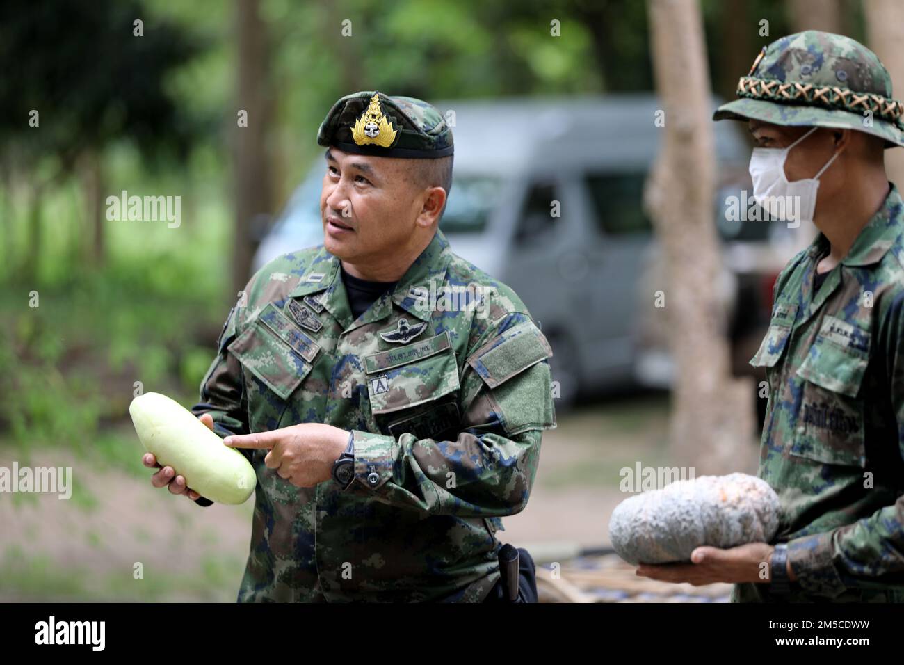 1st Lt. Pairoj "Snakeman" Piarsainsai (left), an instructor with the ...