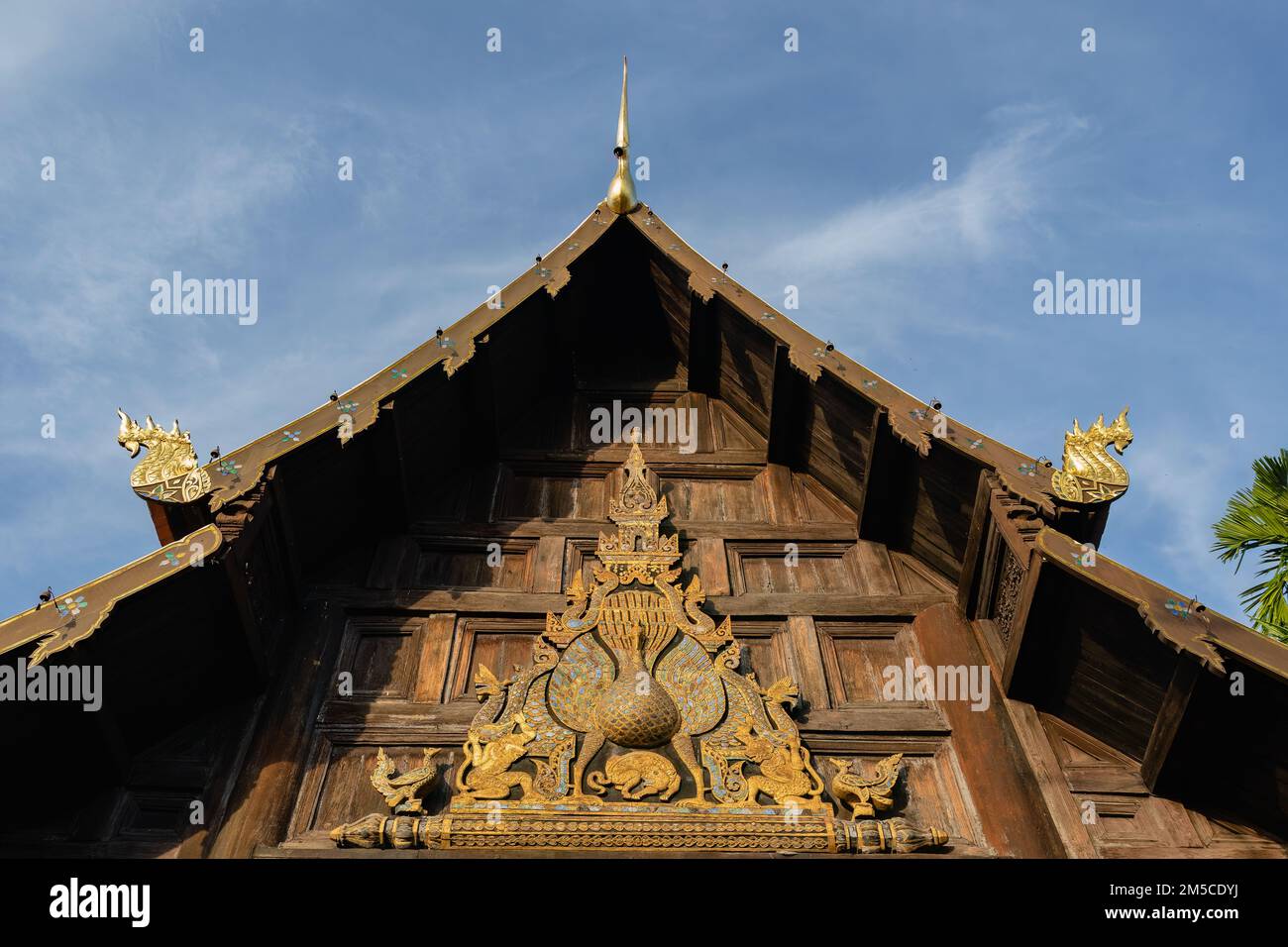 chiang Mai, Thailand. November 18, 2022. Top part and roof of the ...
