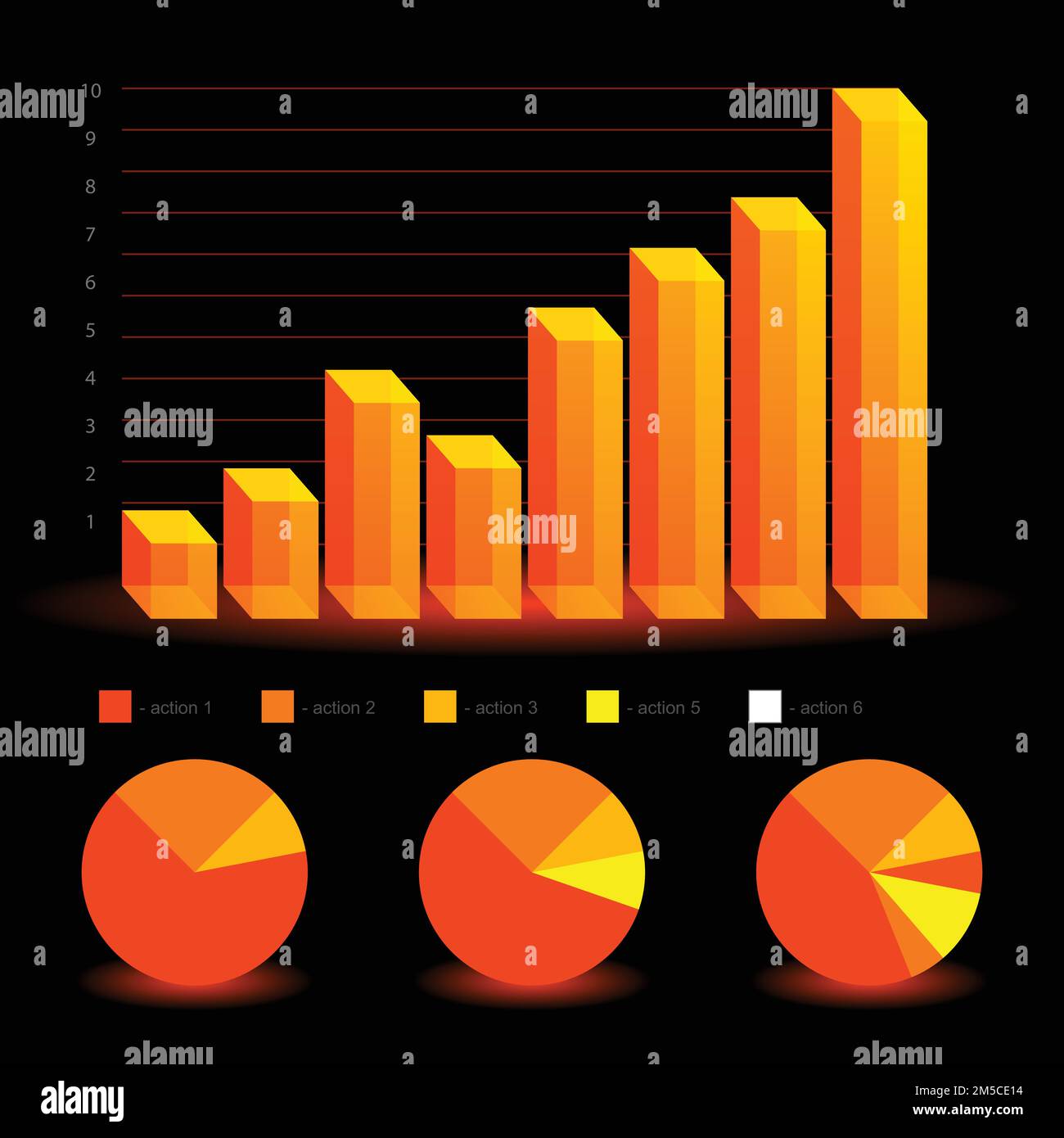Business statistics graphs and charts Stock Vector Image & Art - Alamy
