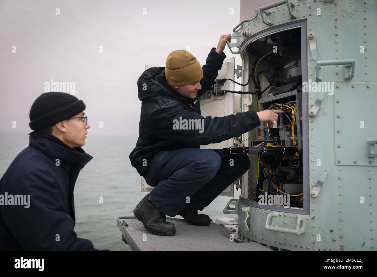 220301-N-EM691-1002 ATLANTIC OCEAN (Mar. 1, 2022) - Fire Controlman ...