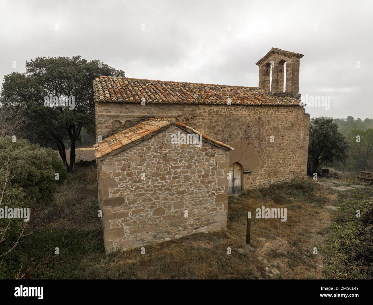 Romanesque church of Sant Cugat de Salou or Raco in Navas (Bages ...