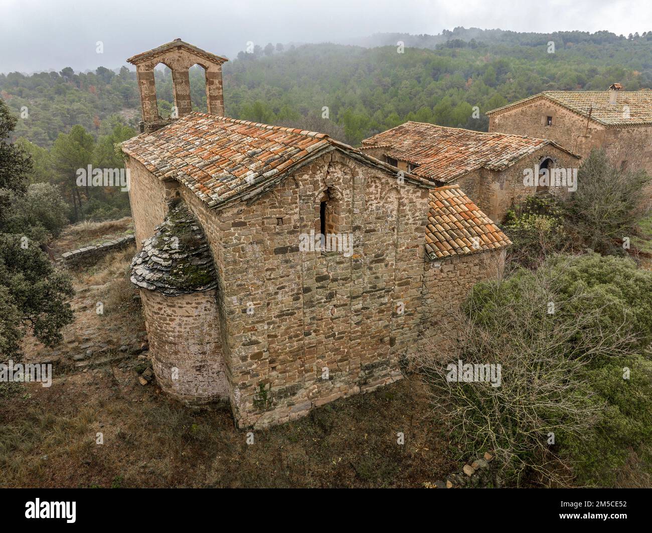 Romanesque church of Sant Cugat de Salou or Raco in Navas (Bages ...