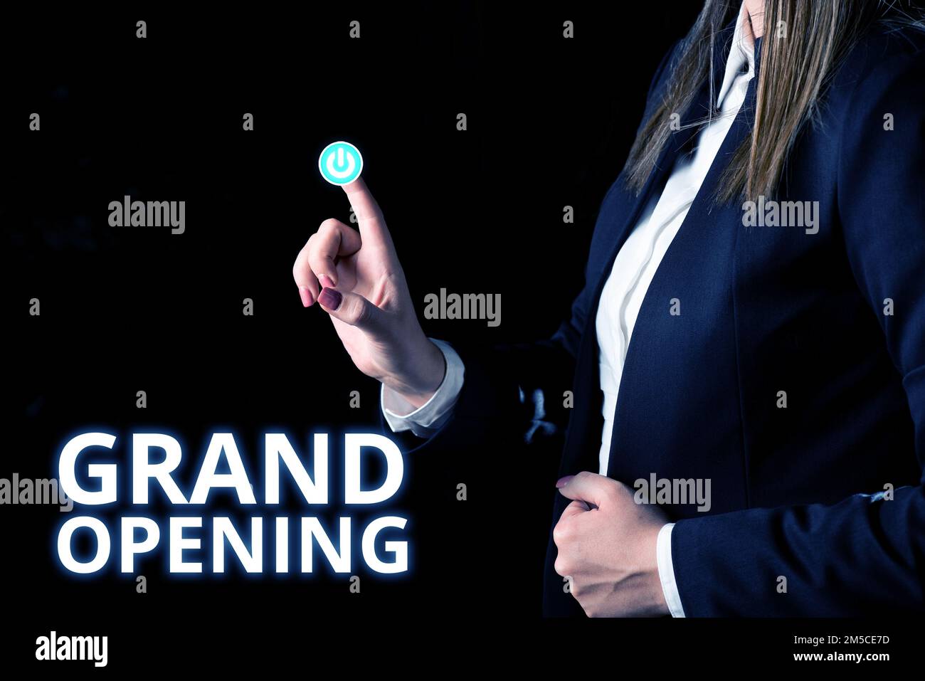Conceptual display Grand Opening. Conceptual photo Ribbon Cutting New ...