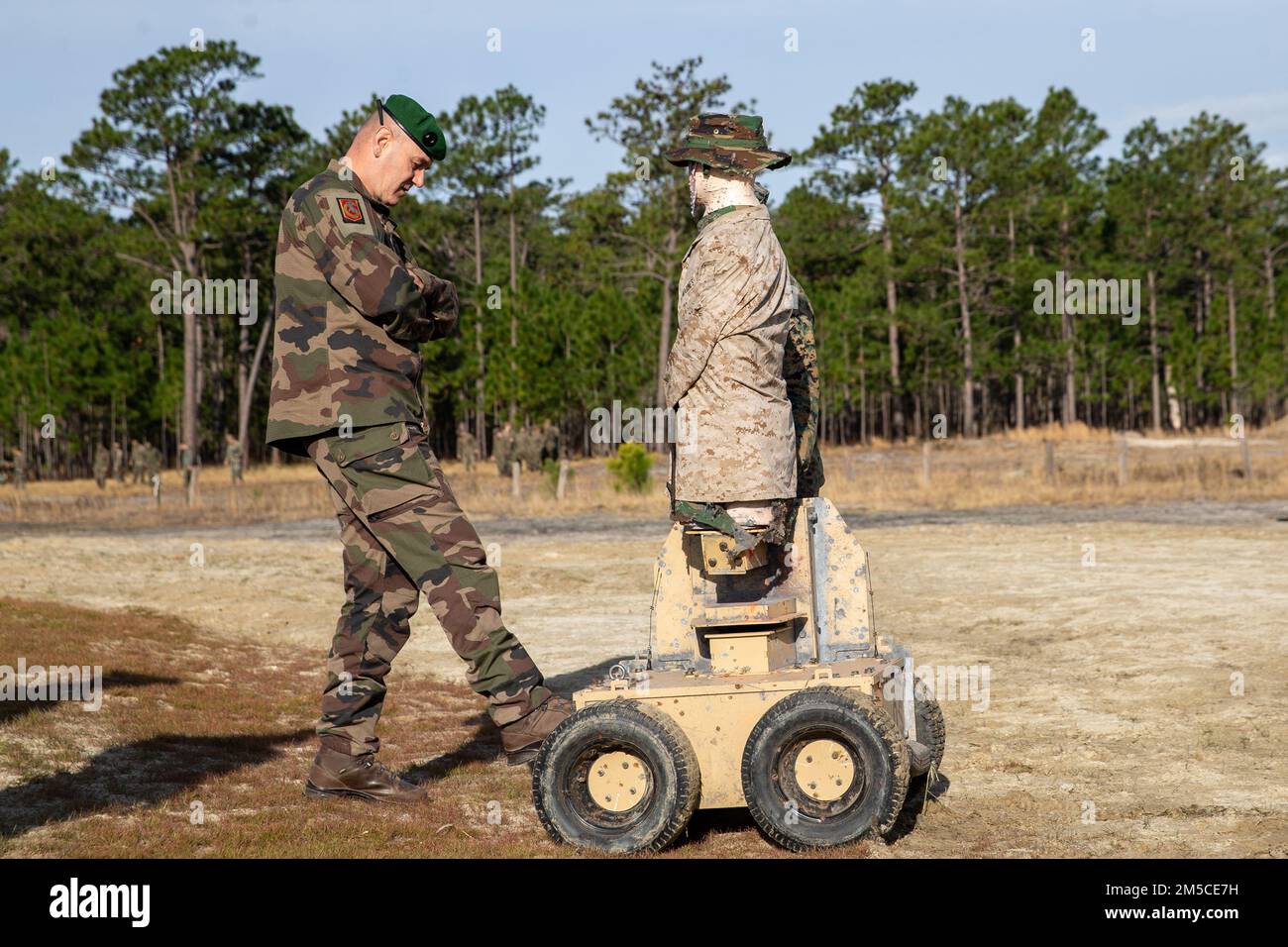 French Army Brig. Gen. Eric Ozanne, the commanding general (CG) of 6th ...