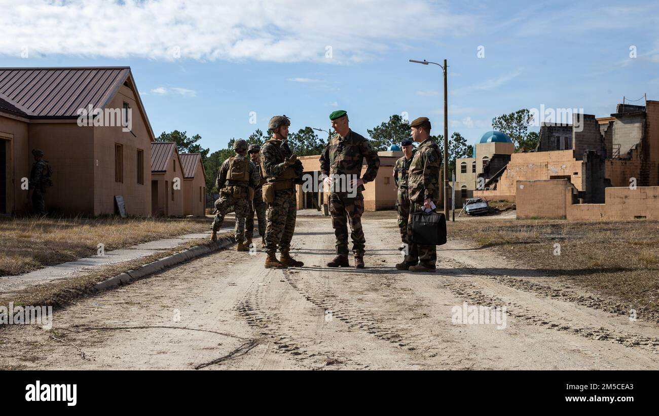 French Army Brig. Gen. Eric Ozanne, the commanding general (CG) of 6th ...