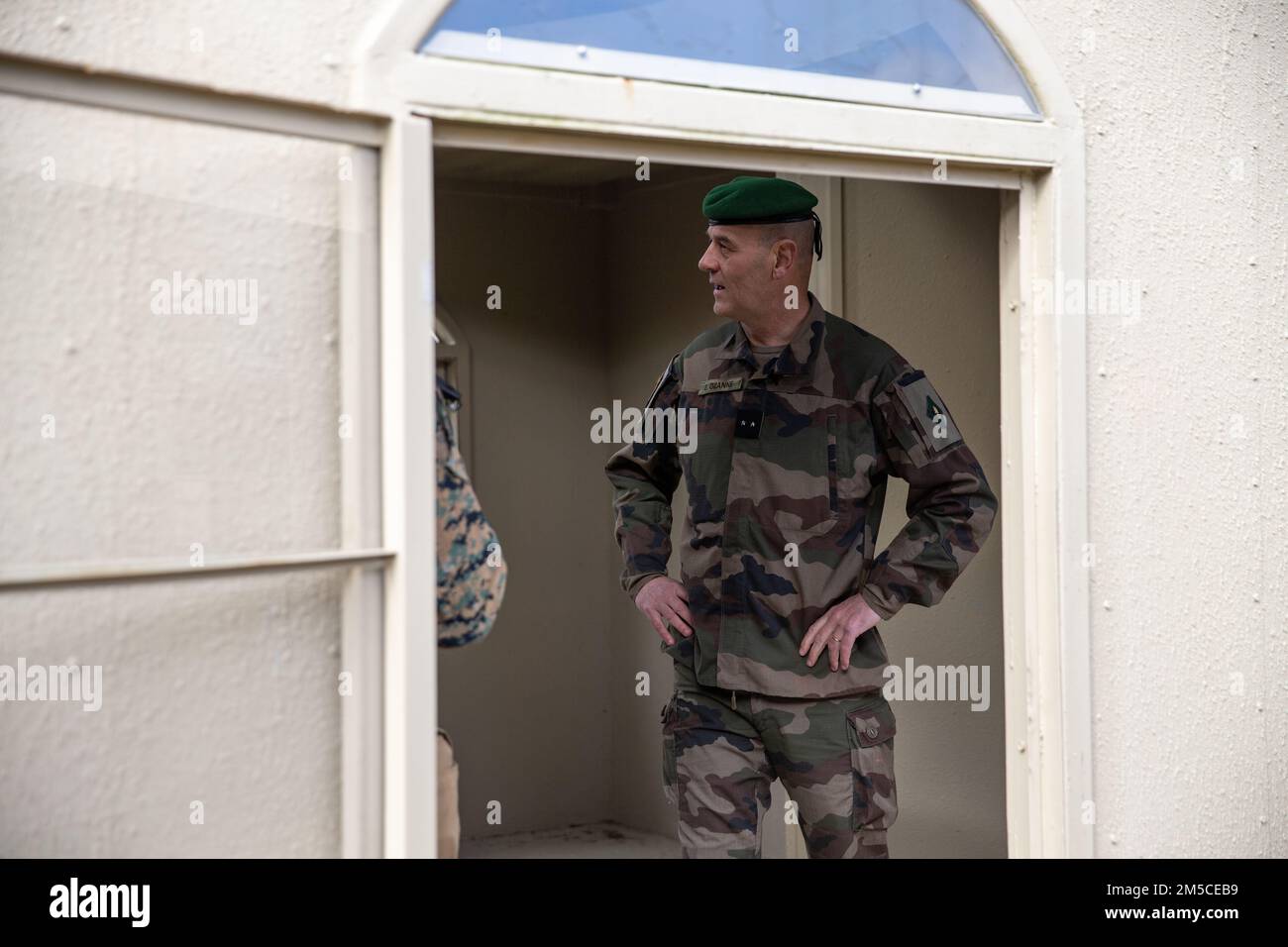 French Army Brig. Gen. Eric Ozanne, the commanding general (CG) of 6th ...