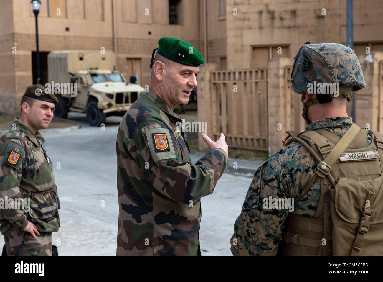 French Army Brig. Gen. Eric Ozanne, the commanding general (CG) of 6th ...
