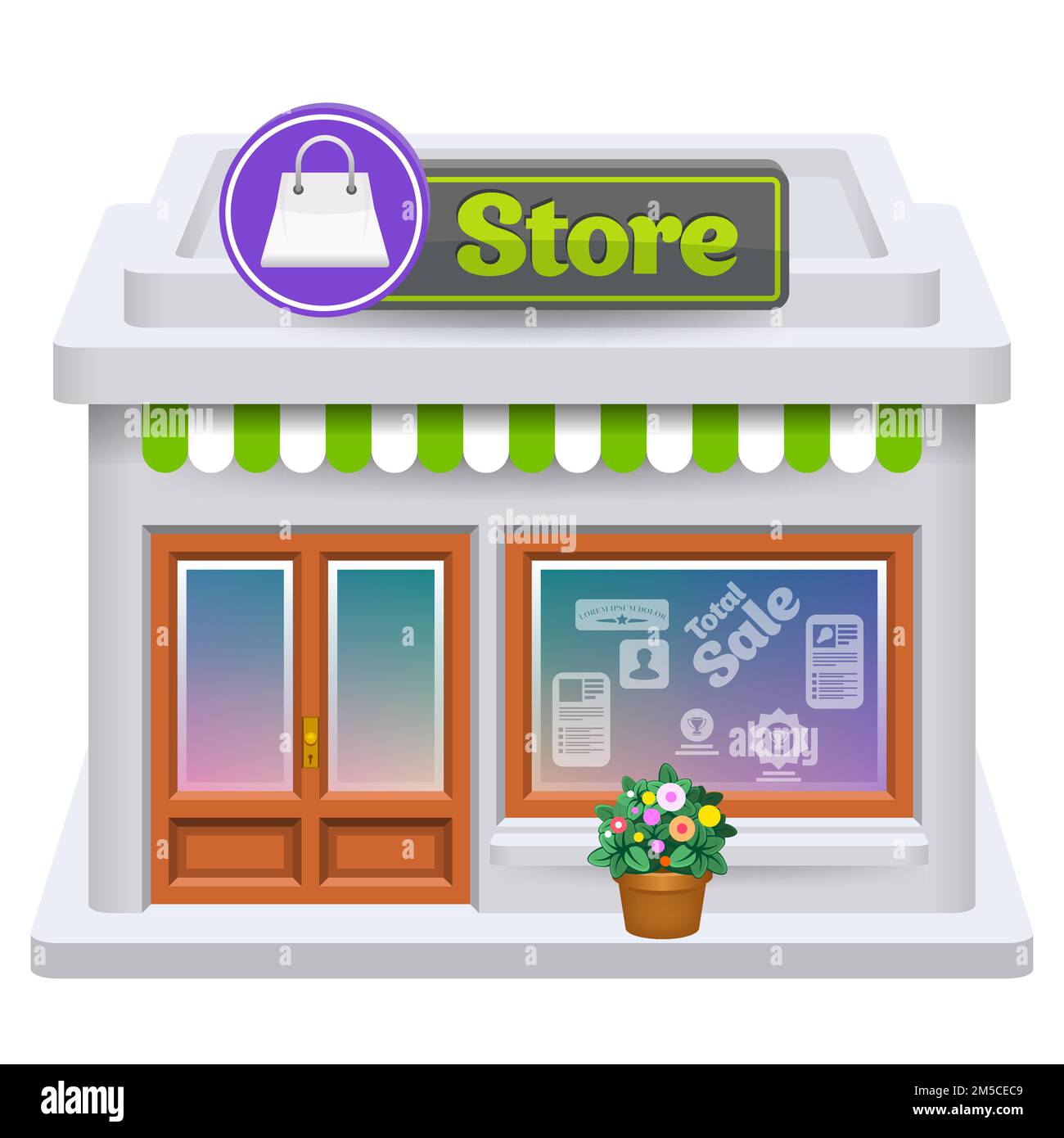 Vector detailed store icon. Illustration eps 10 Stock Vector Image ...