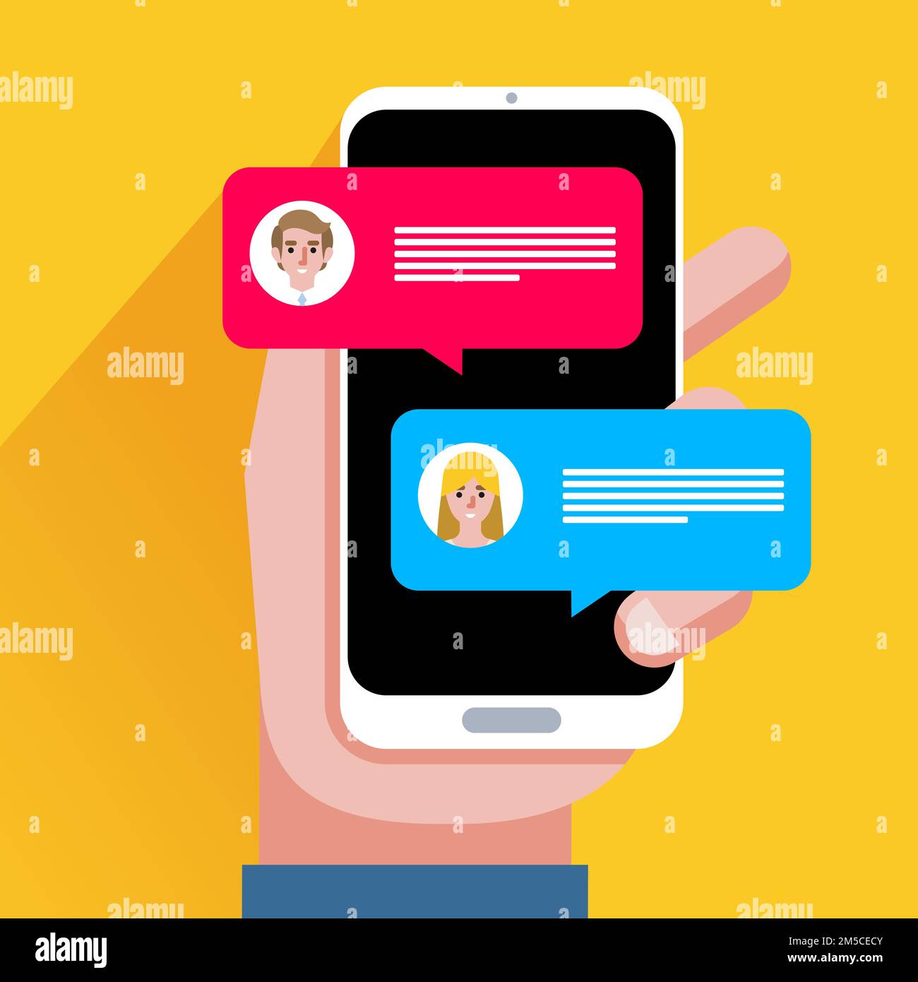 Sms messages Stock Vector Images - Alamy
