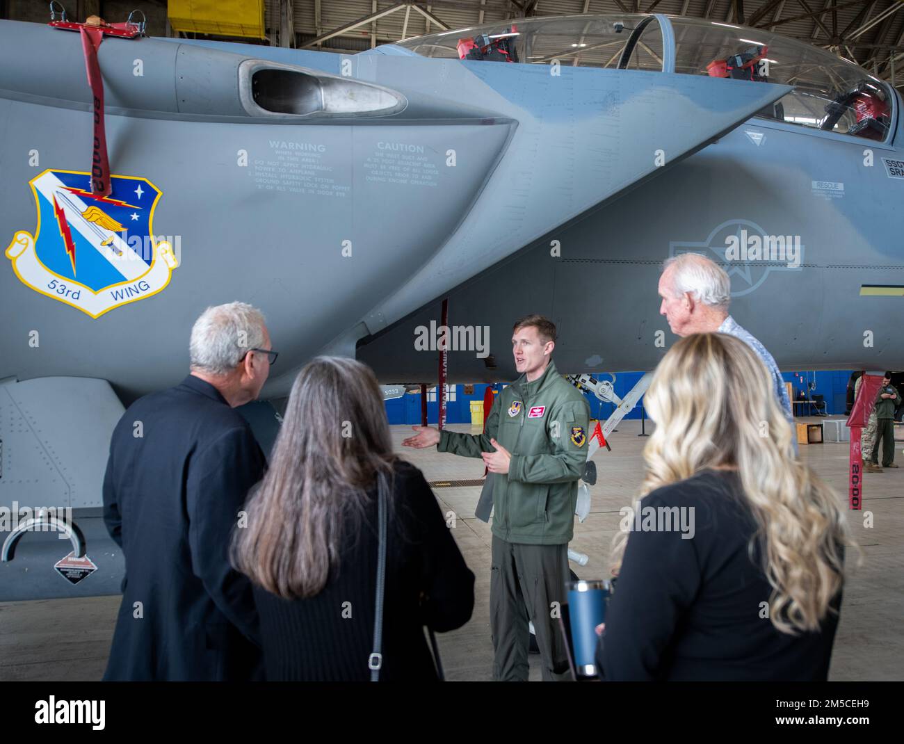 Maj. Ben Naumann, 40th Flight Test Squadron, speaks to community ...