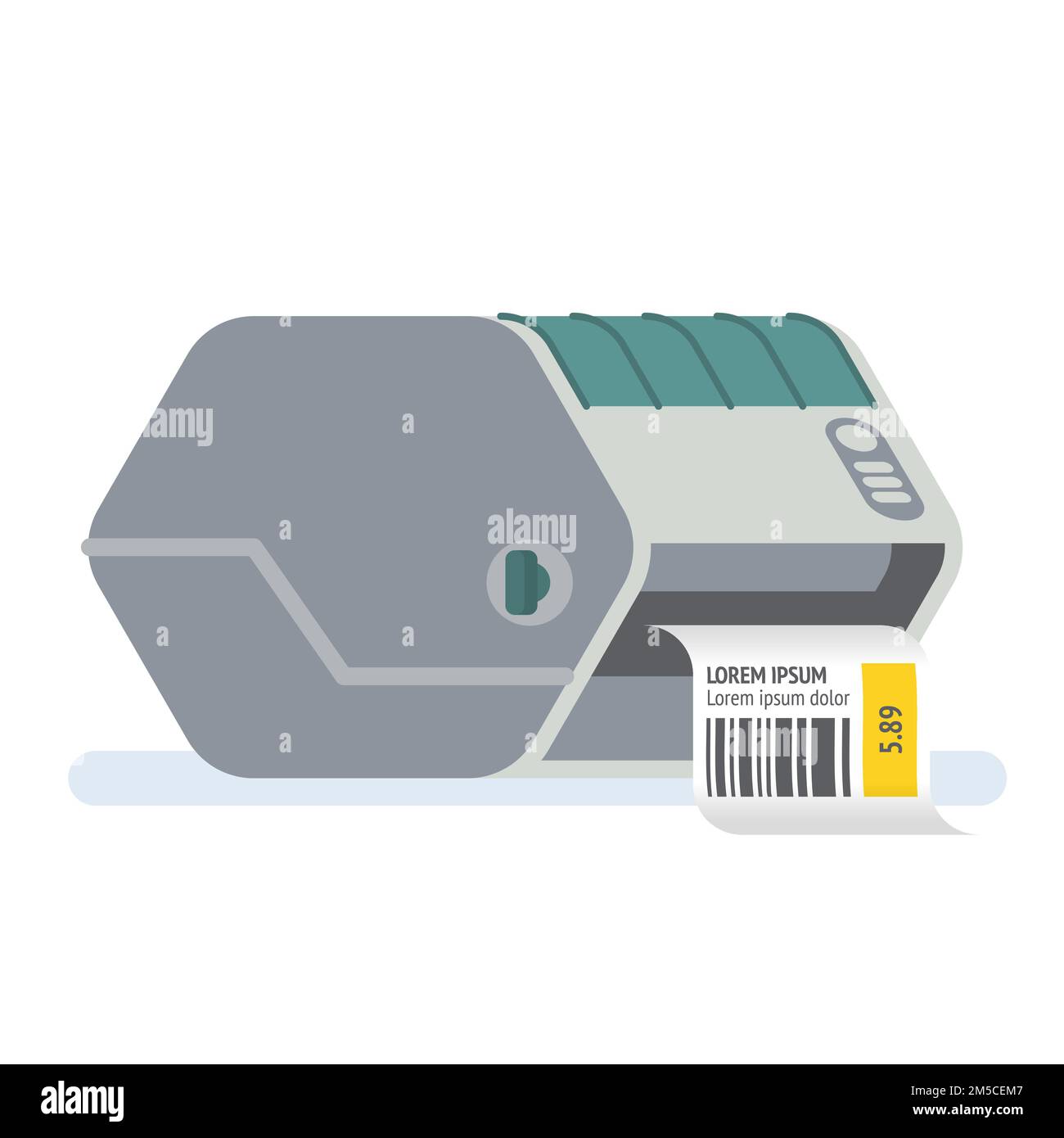 Barcode printing Stock Vector Images - Alamy