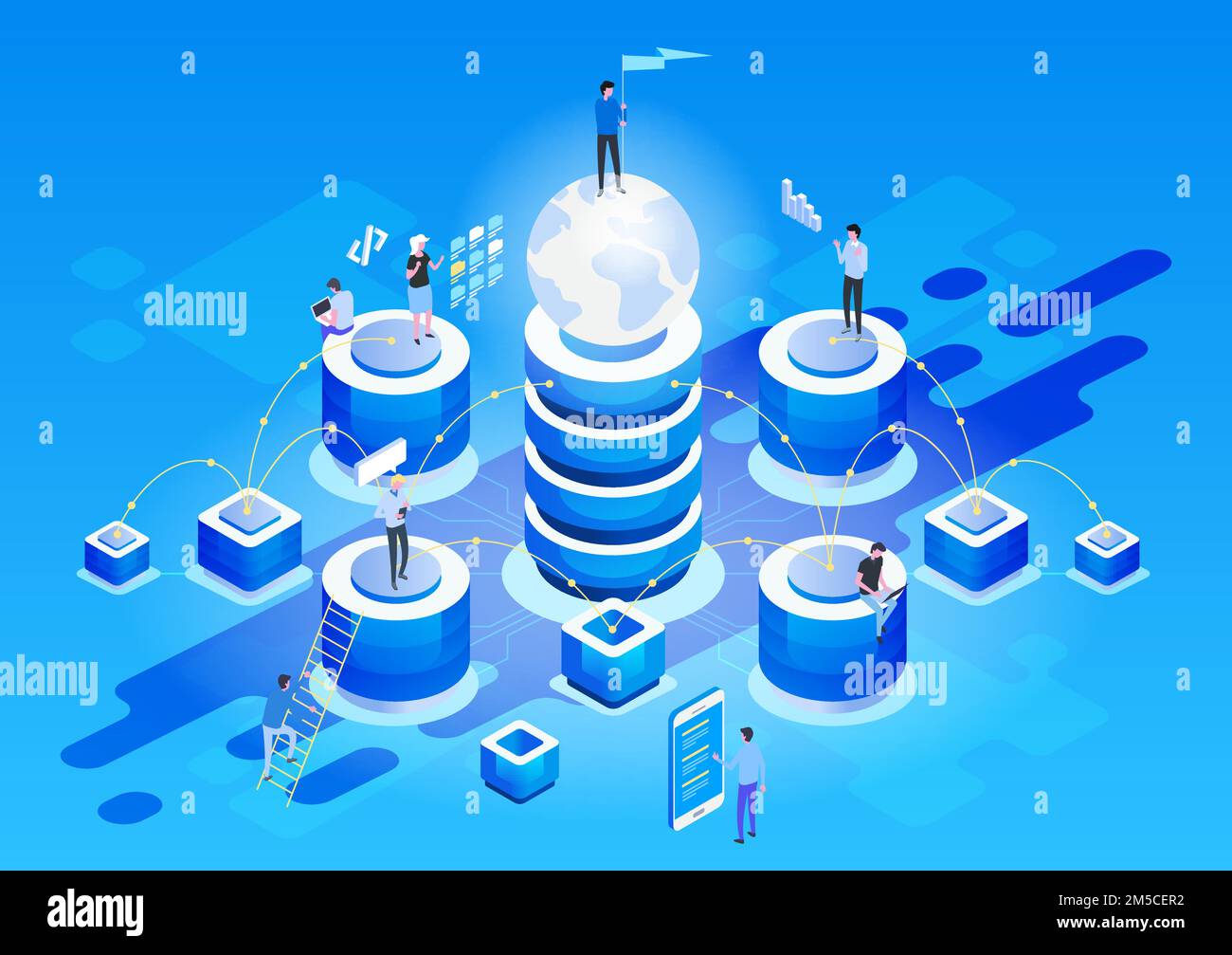 Storage services background Stock Vector Images - Alamy