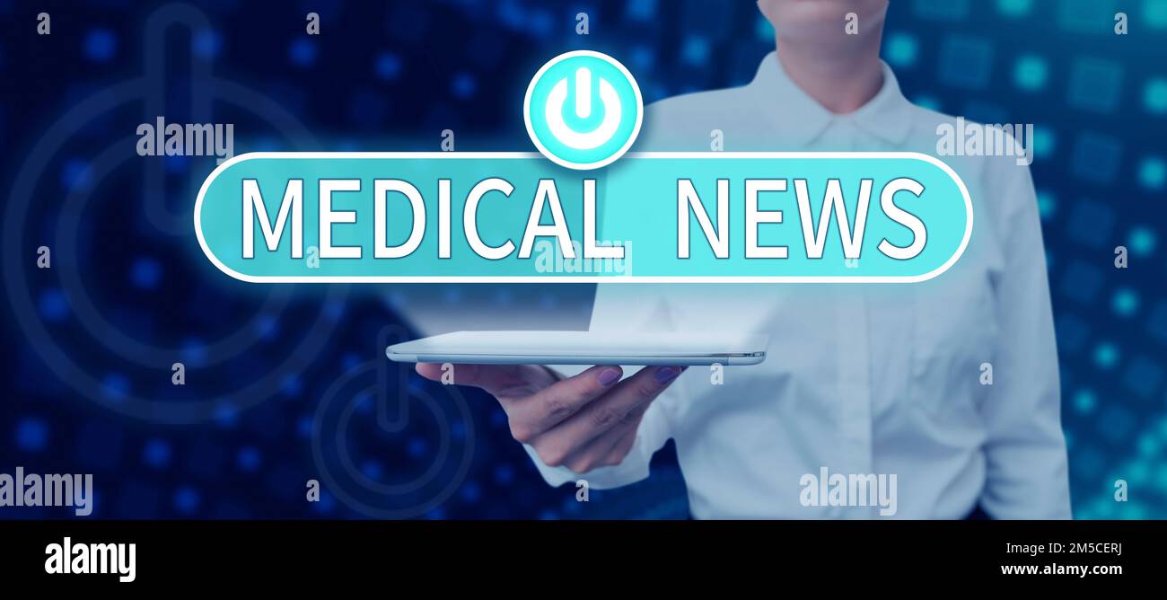 Text sign showing Medical News. Conceptual photo report or noteworthy ...