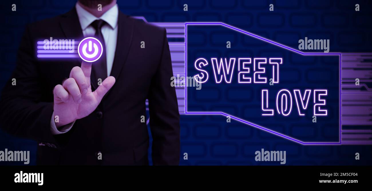 Text showing inspiration Sweet Love. Business approach Title for ...