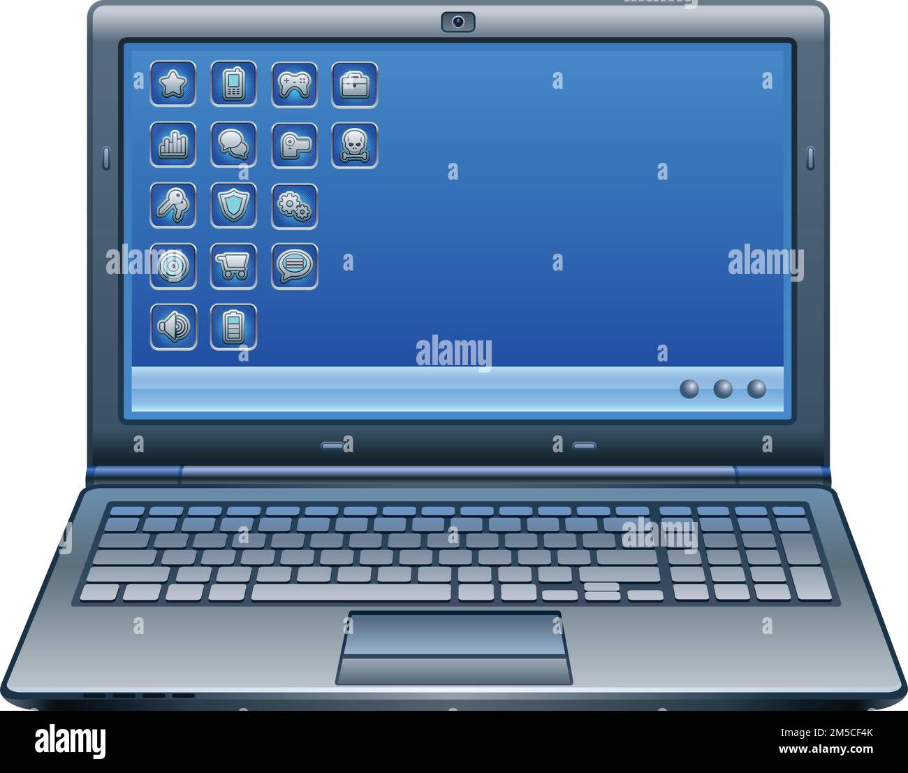 High detailed vector laptop. Detailed illustration Stock Vector Image ...