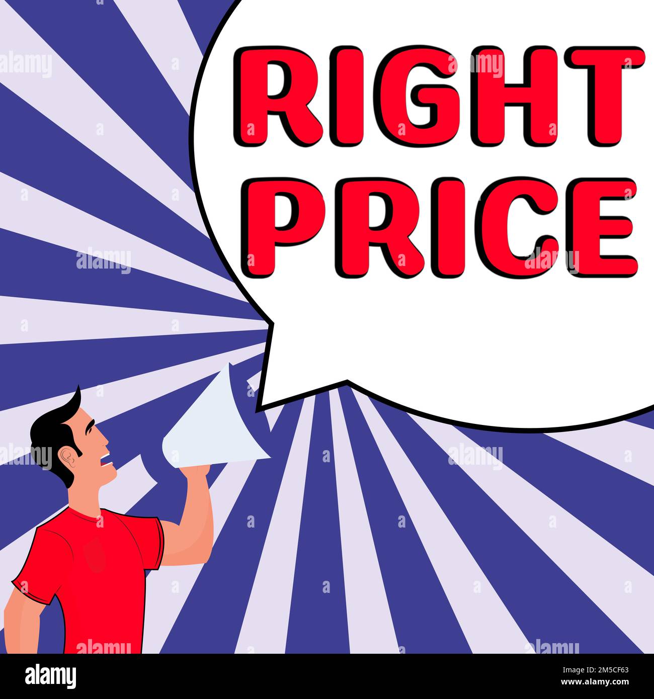 Text sign showing Right Price. Word for the amount of money that it is ...