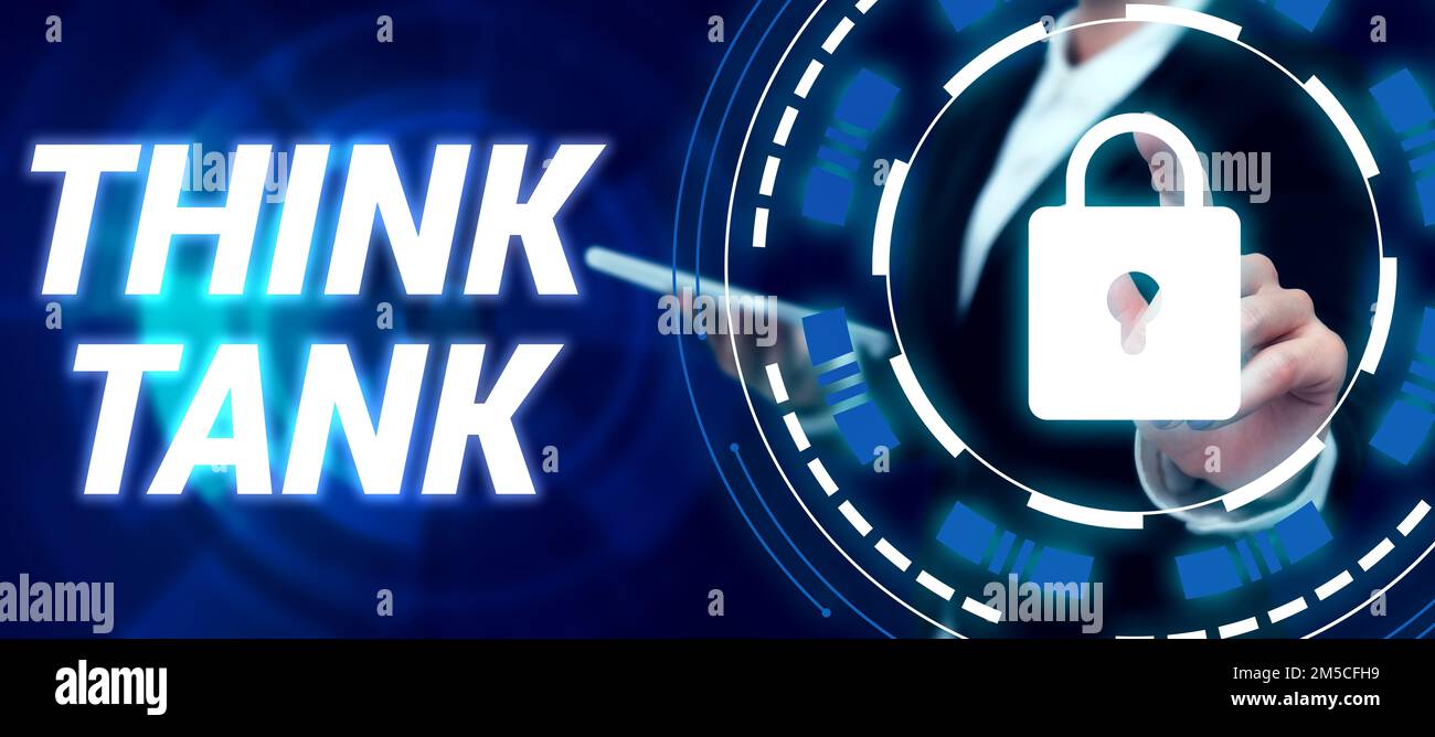 Conceptual display Think Tank. Internet Concept Thinking of Innovative ...