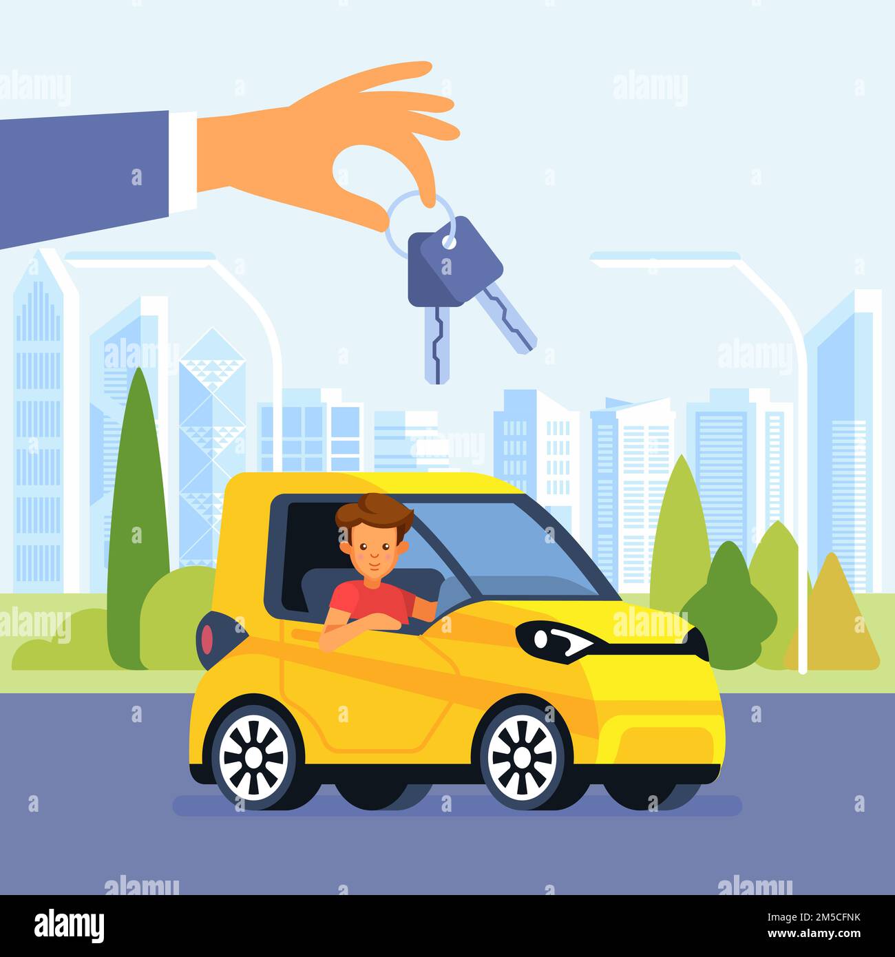 New hire cartoon Stock Vector Images - Alamy