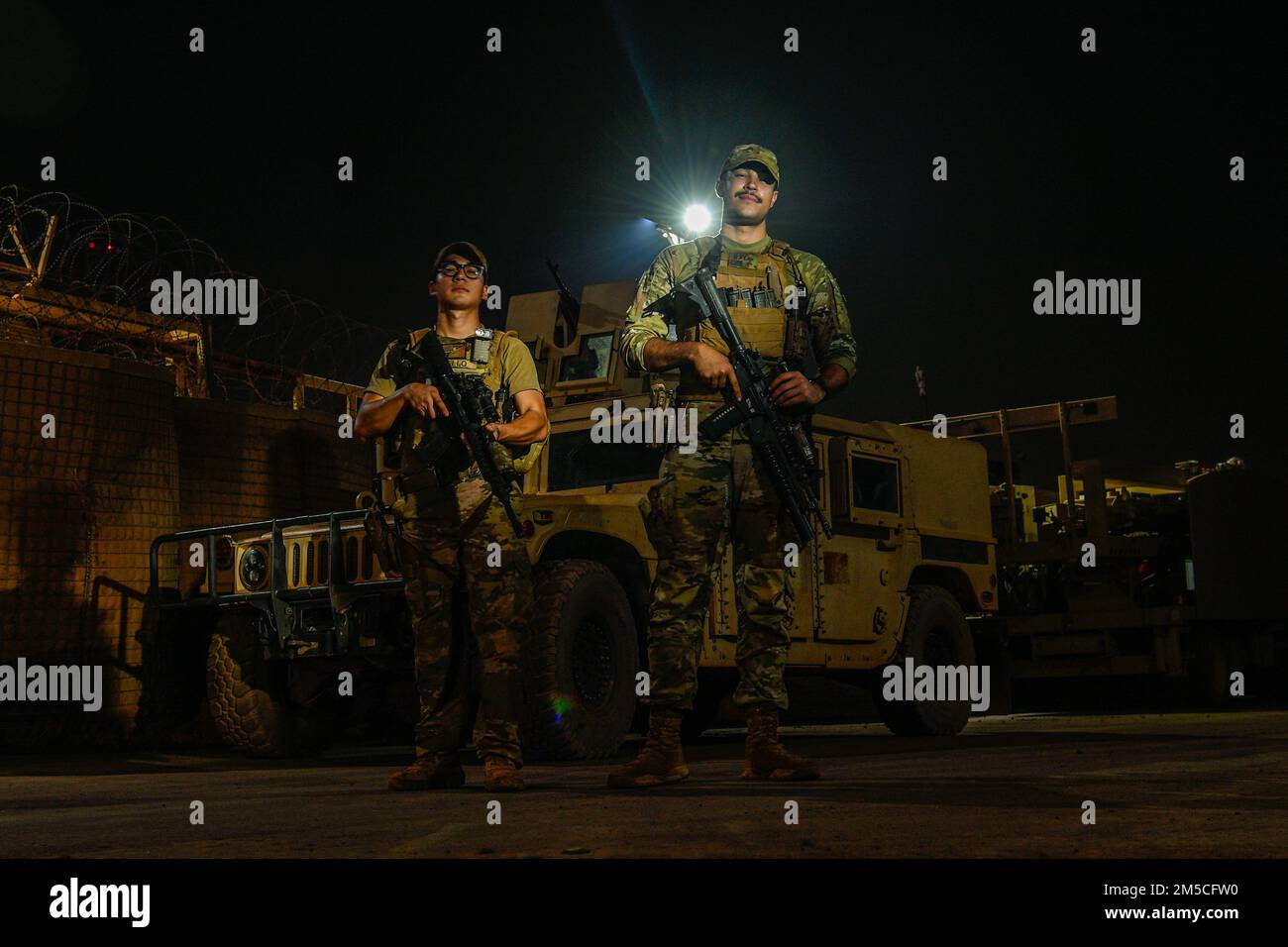U.S. Air Force Airman 1st Class Luis Fernando Tello and Airman 1st ...