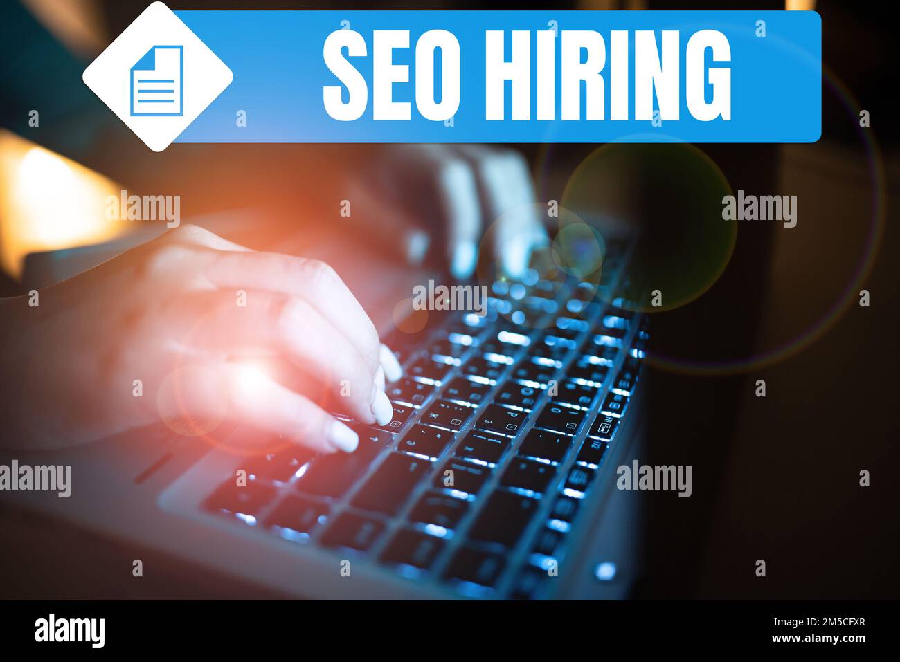 Inspiration showing sign Seo Hiring. Conceptual photo employing a ...