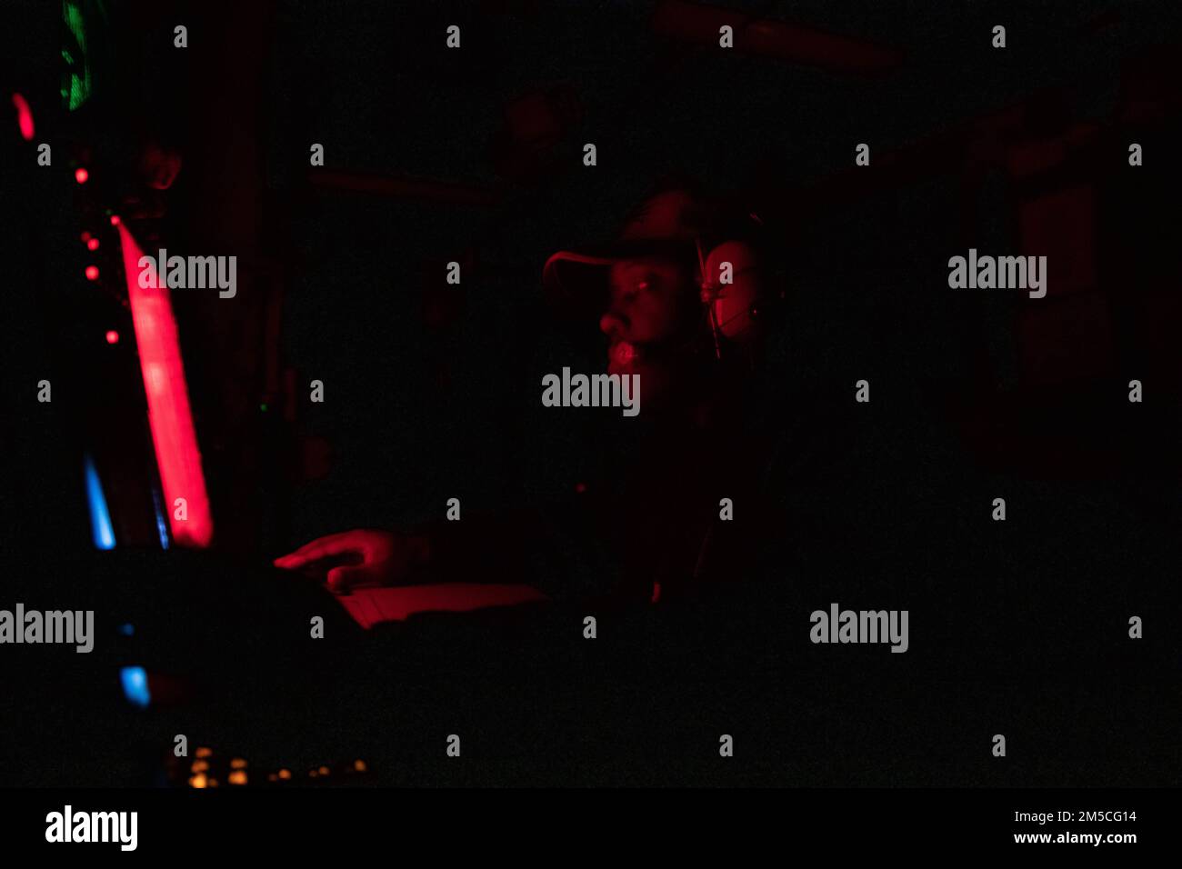 NORTH SEA (March 1, 2022) — Operations Specialist 1st Class Brandon ...