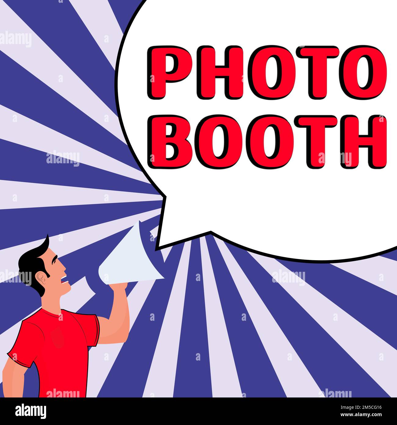 Sign displaying Photo Booth. Word for form of photo sharing and ...