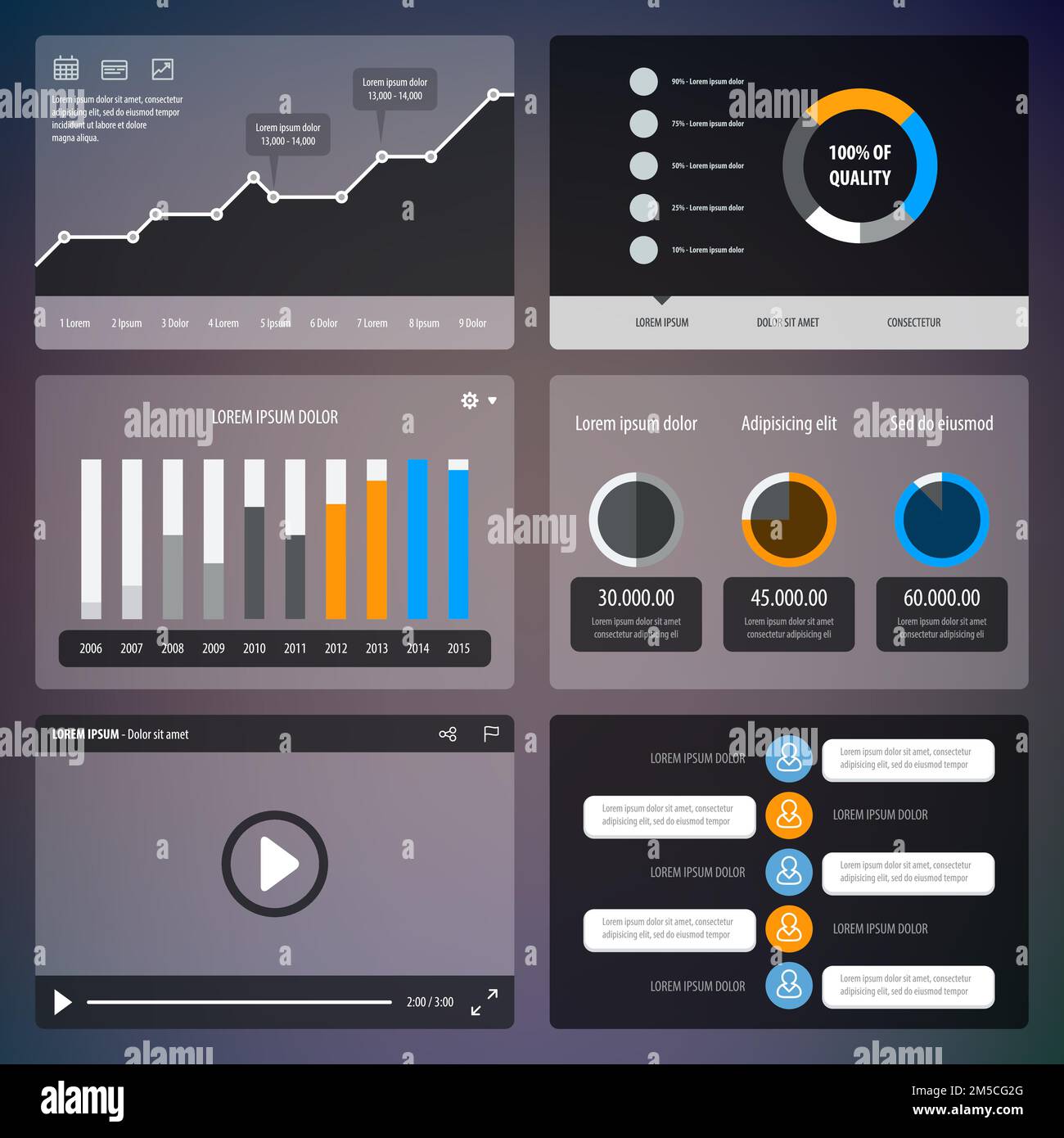 Flat ui design hi-res stock photography and images - Alamy