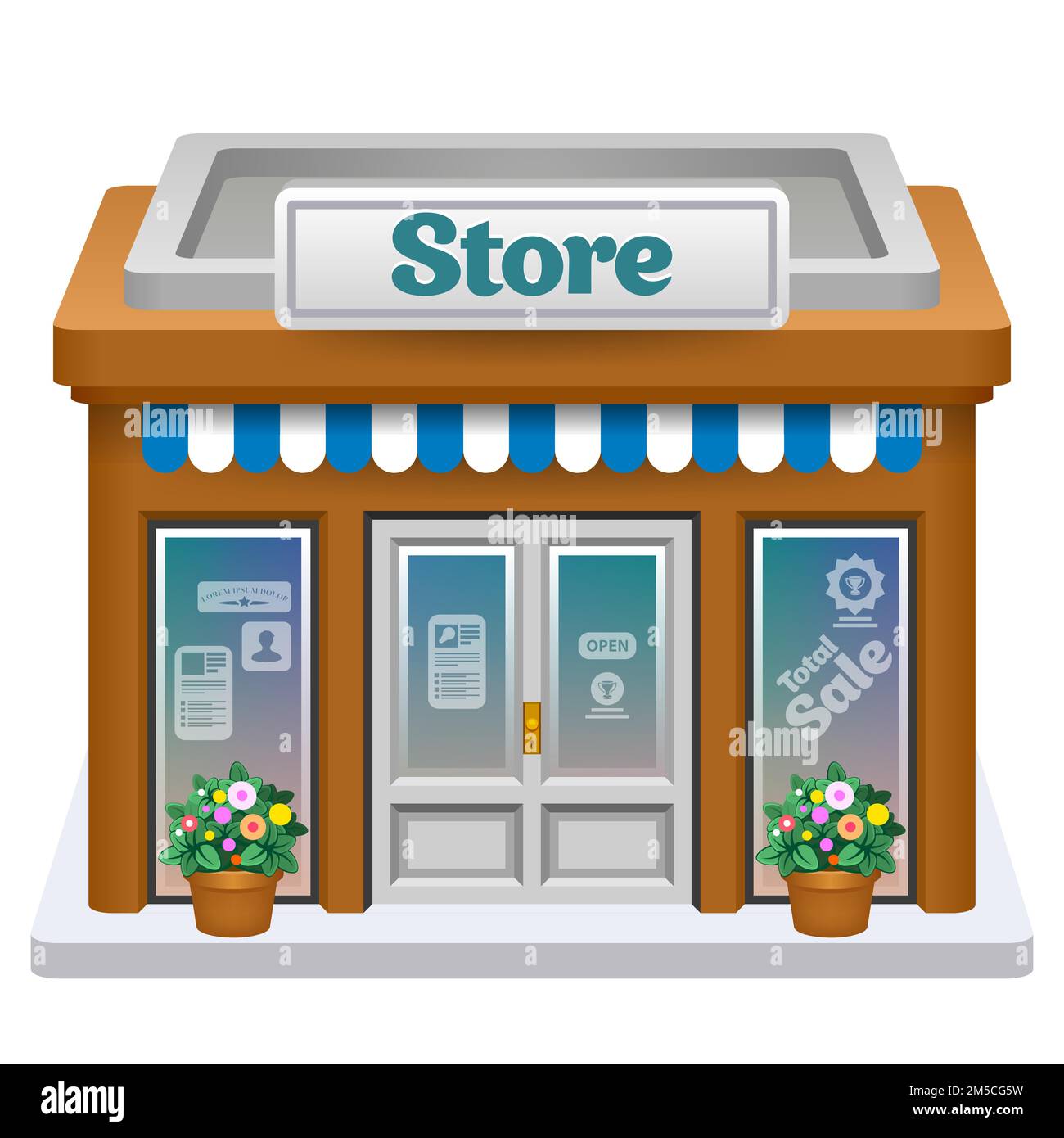 Cute storefront Stock Vector Images - Alamy