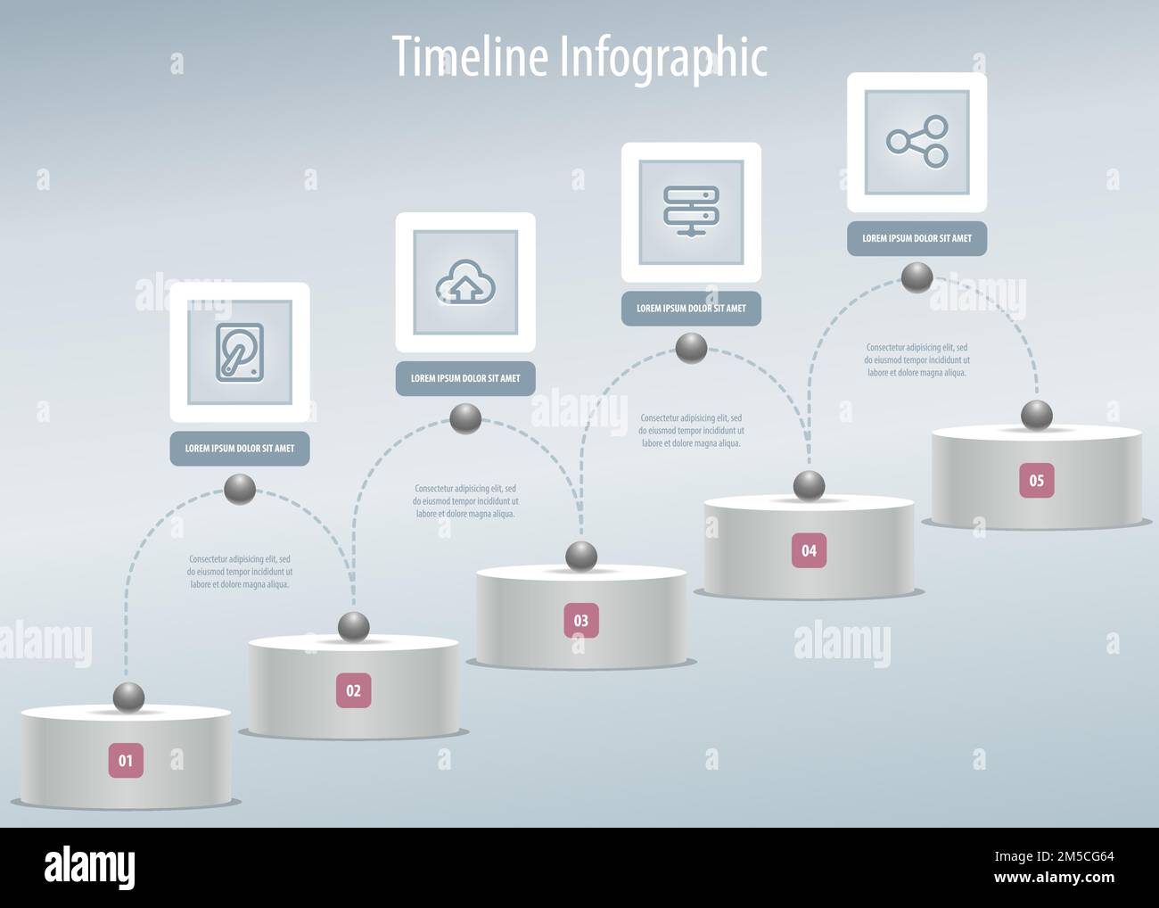 Timeline Infographic. Vector design template. Eps 10 Stock Vector Image ...