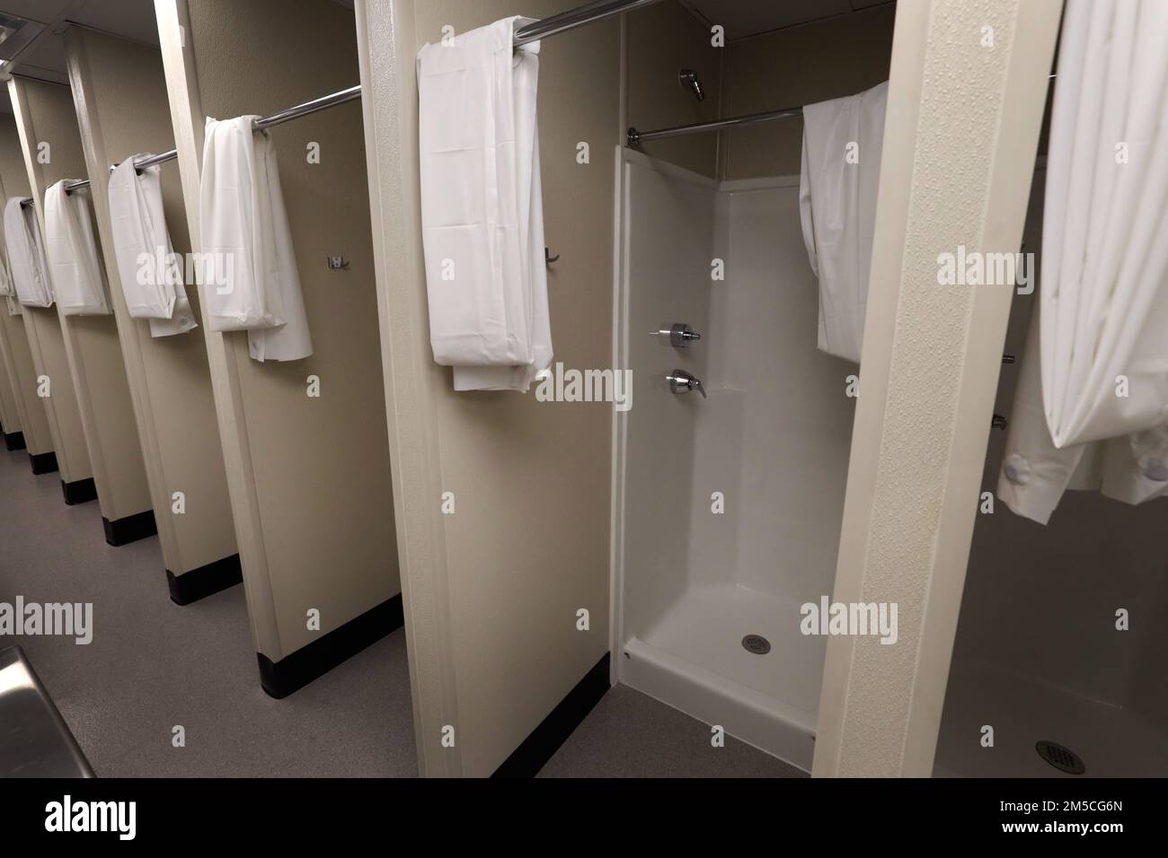 Large shower rooms are among many new features at U.S. Customs and ...