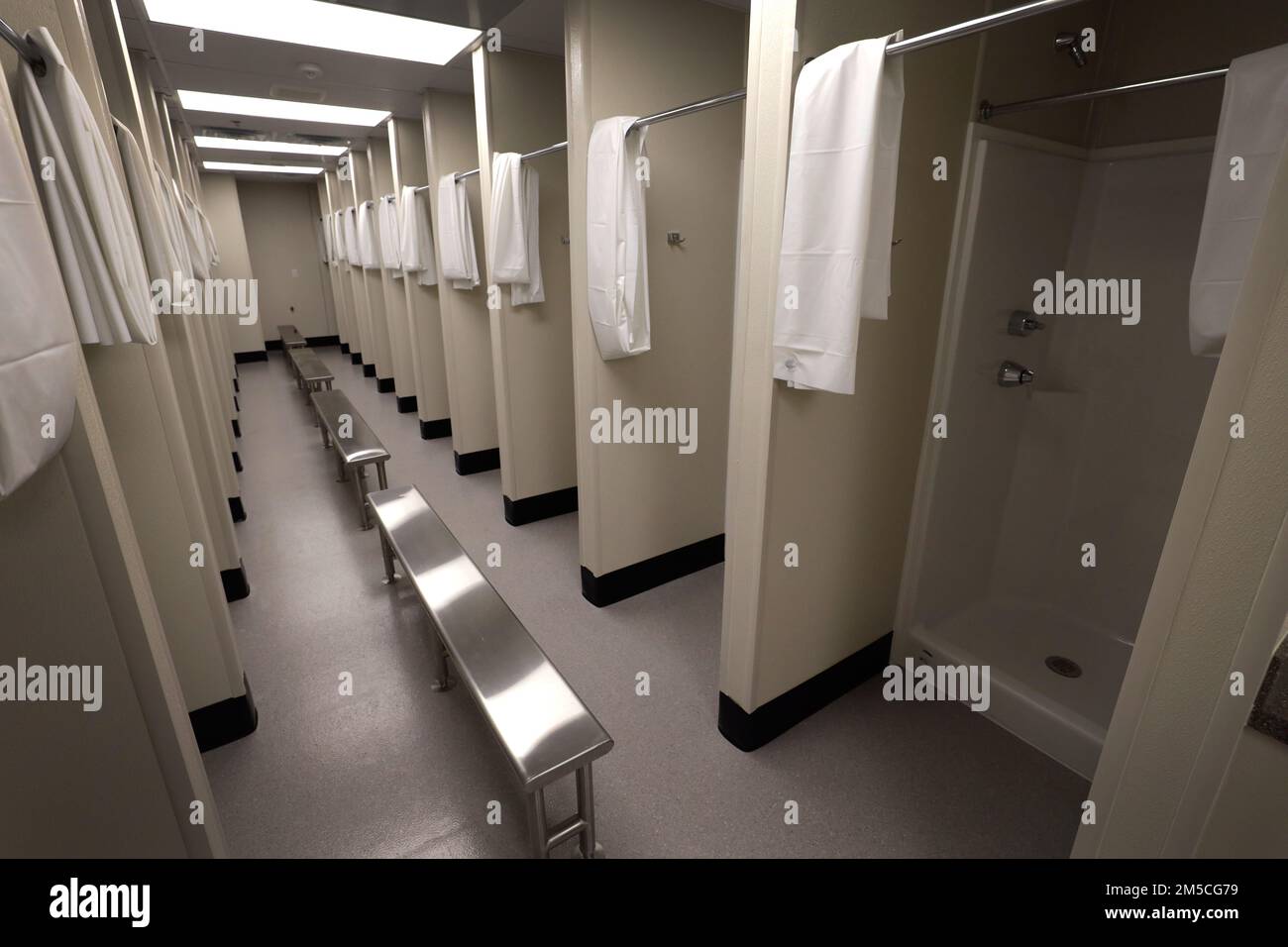 Large shower rooms are among many new features at U.S. Customs and ...