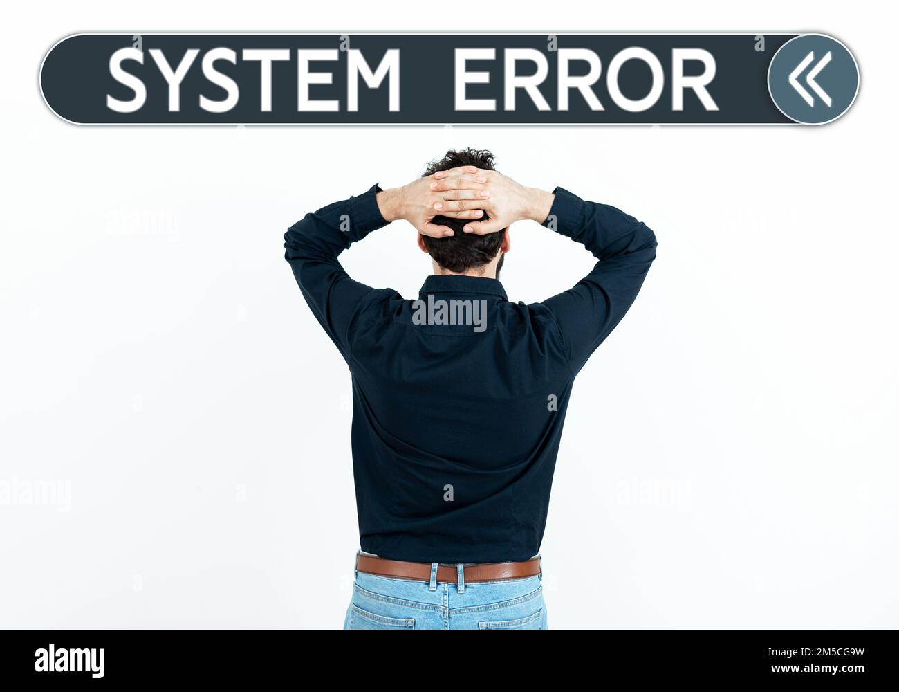 Sign displaying System Error. Business showcase Technological failure ...