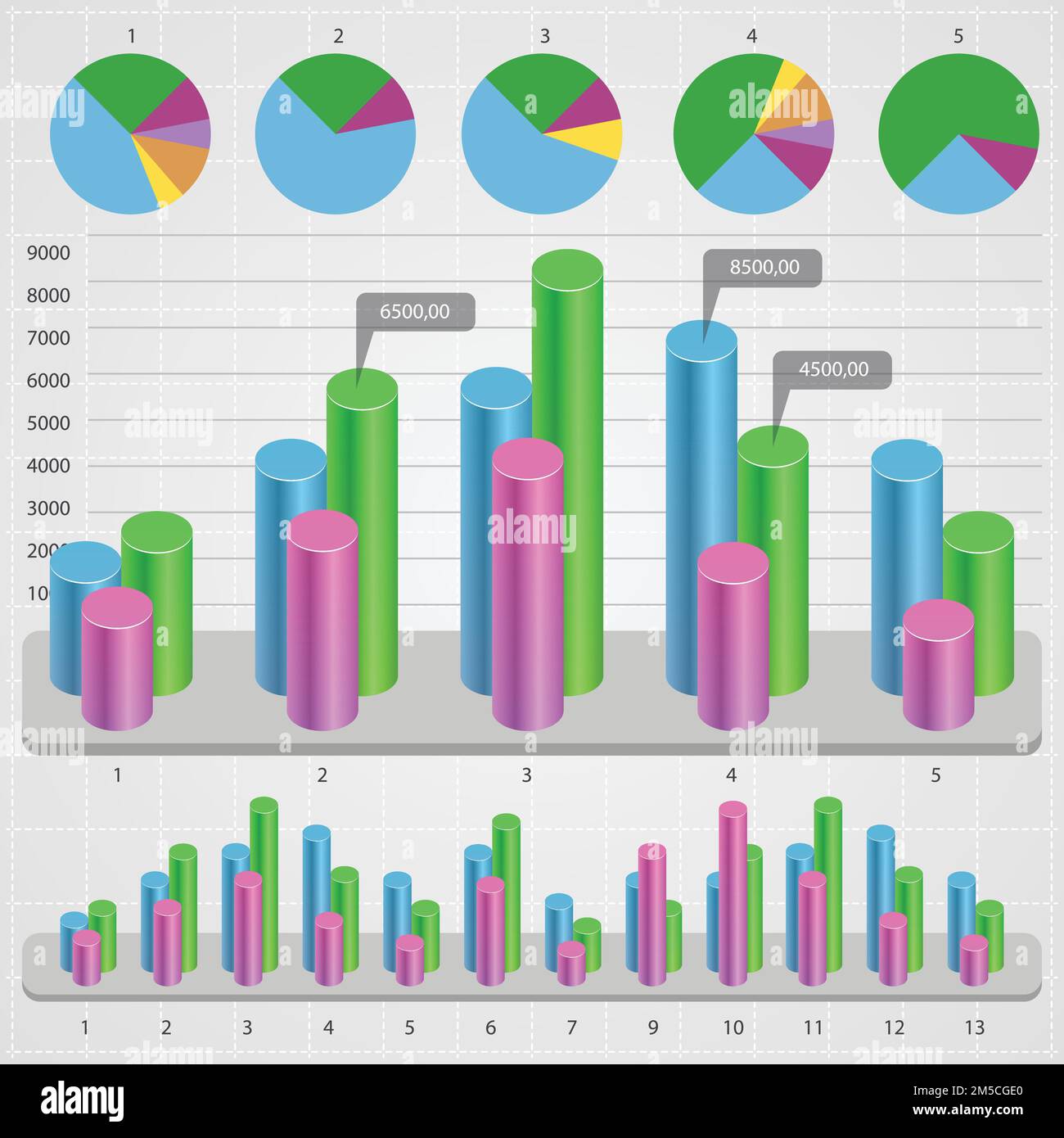 Business charts. Abstract business and industry web symbols Stock Vector Image & Art - Alamy