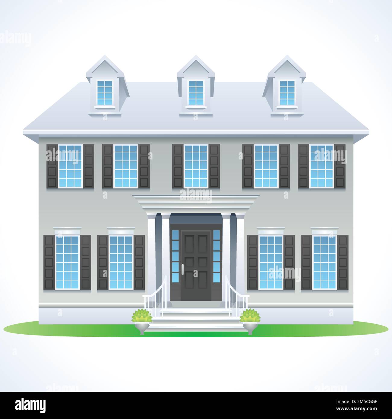 Row house vector vectors hi-res stock photography and images - Alamy