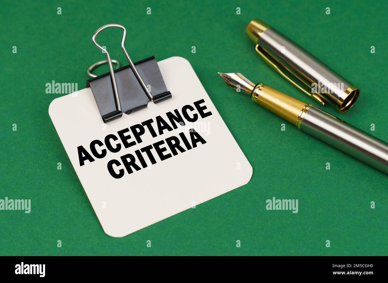 Acceptance criteria text hi-res stock photography and images - Alamy