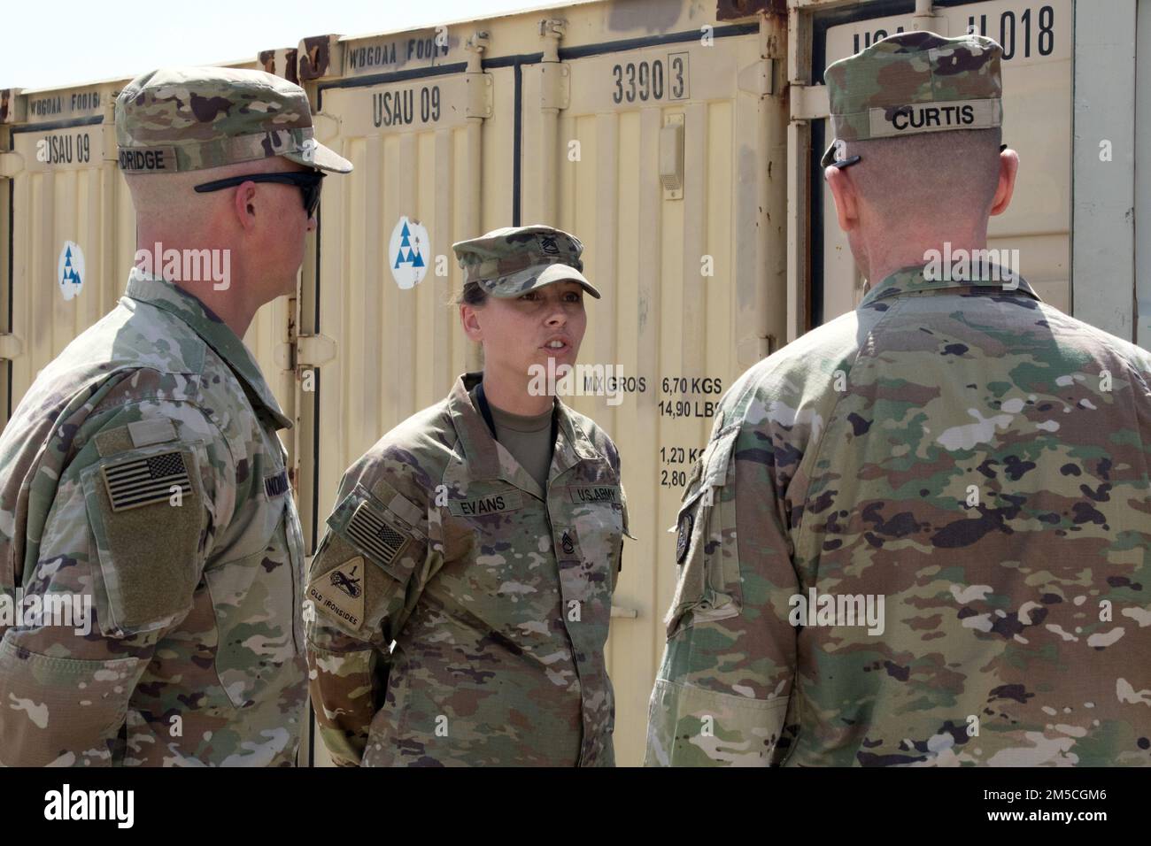 Sgt. 1st Class Samantha J. Evans, a transportation management ...