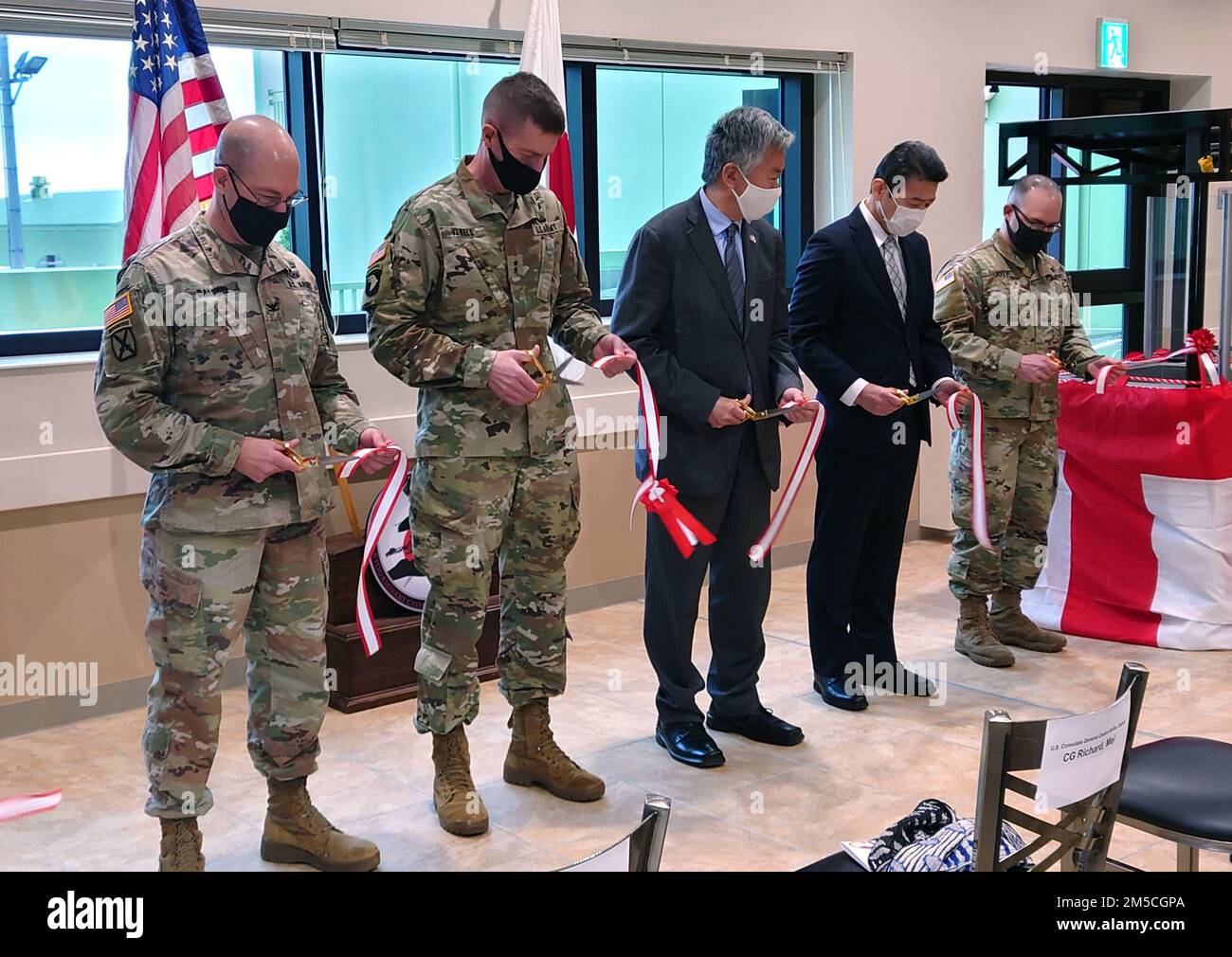 From left to right: Col. Matthew W. Dalton, 38th Air Defense Artillery ...
