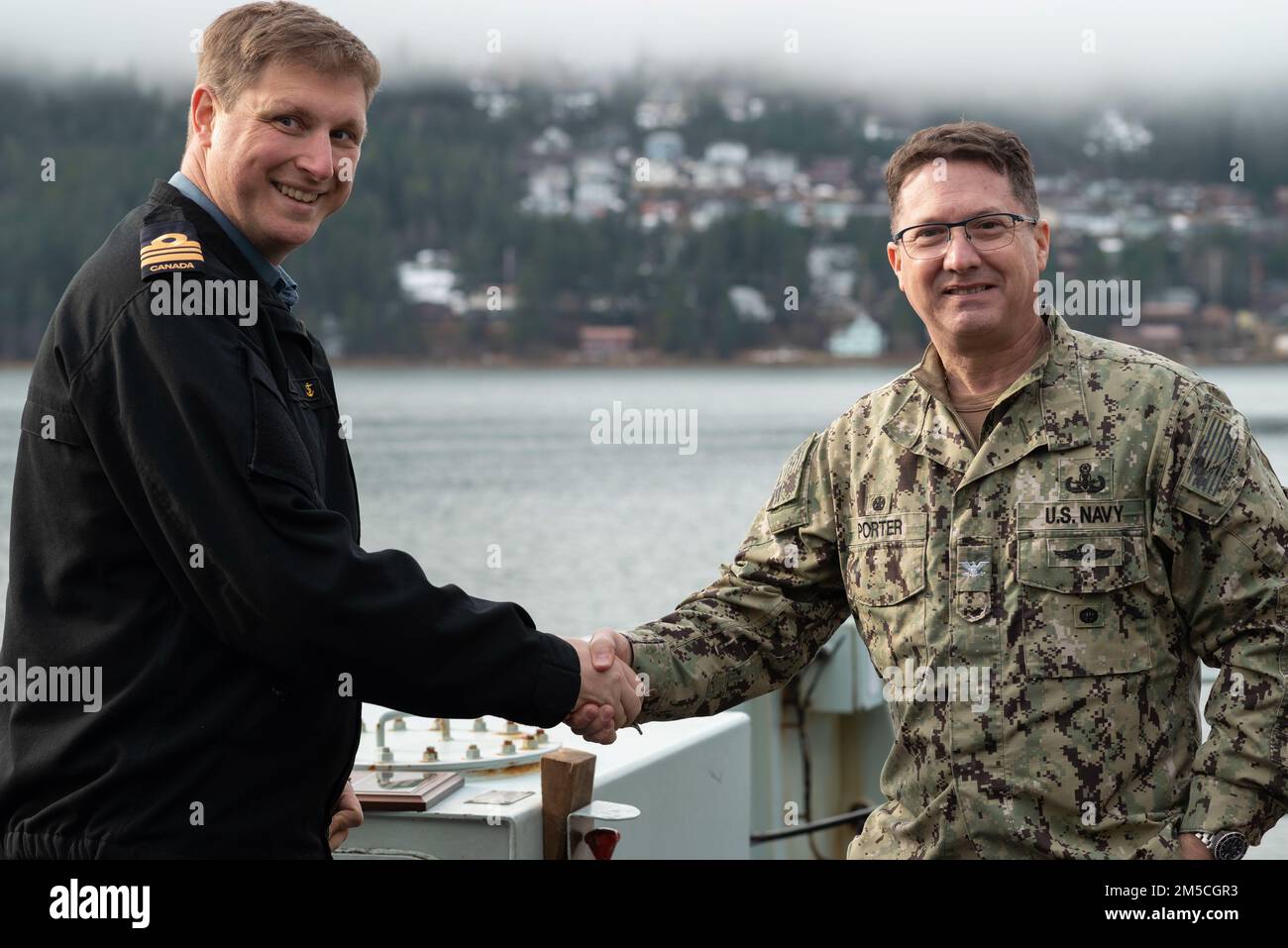 Royal Canadian Navy Lieutenant-Commander Mike Wills, Commanding Officer ...